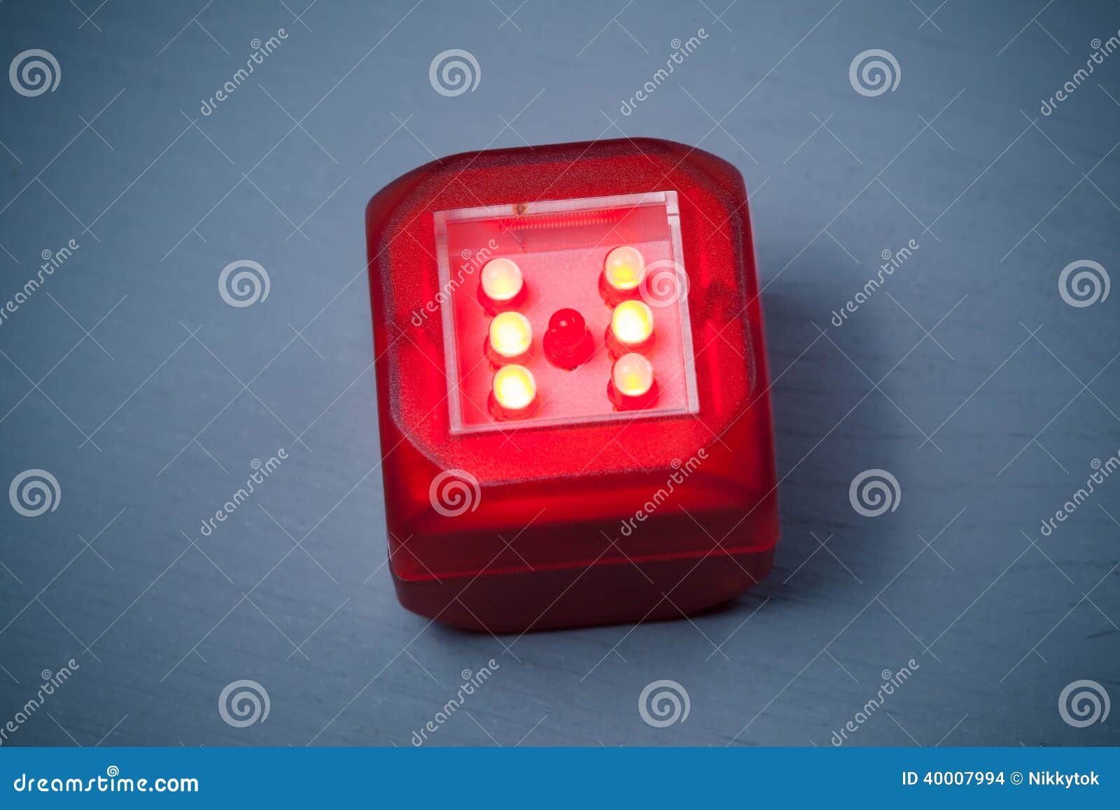 Modern red led dice stock photo. Image of math, macro - 40007994