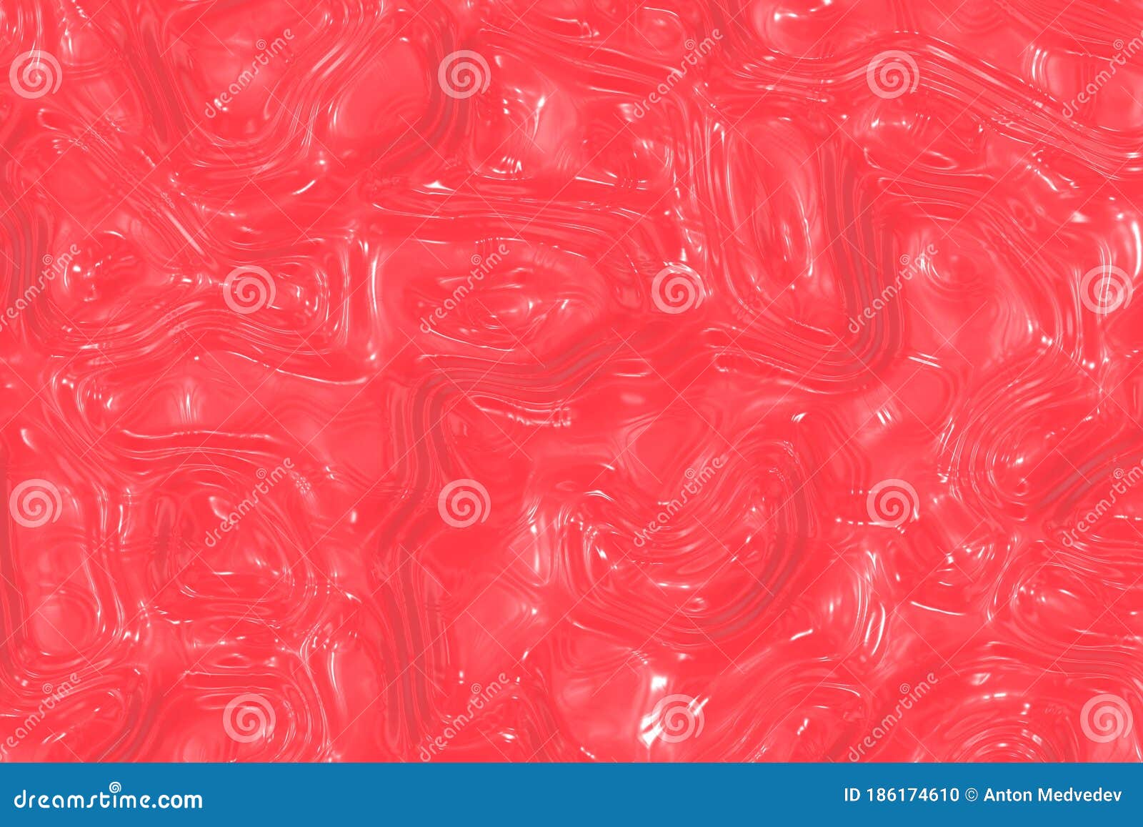 Modern Red Melting Plastic Digital Graphics Backdrop Illustration Stock ...