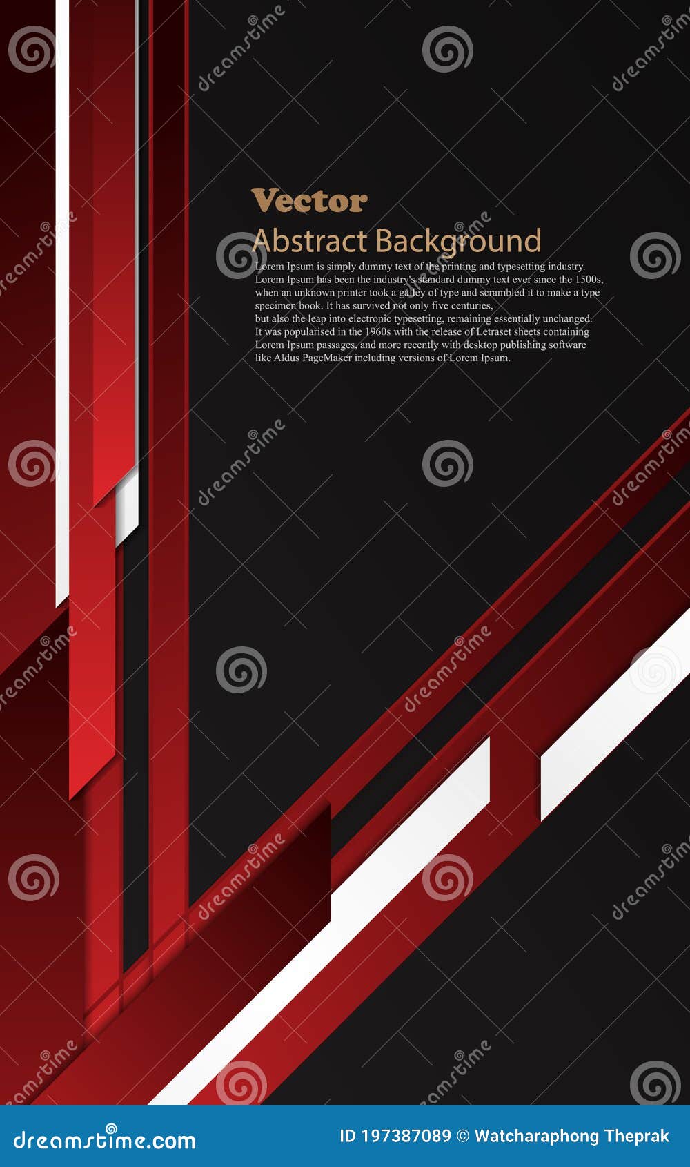 Modern Red Multiple Vertical Overlap Graphic for Make Cover or Backdrop ...