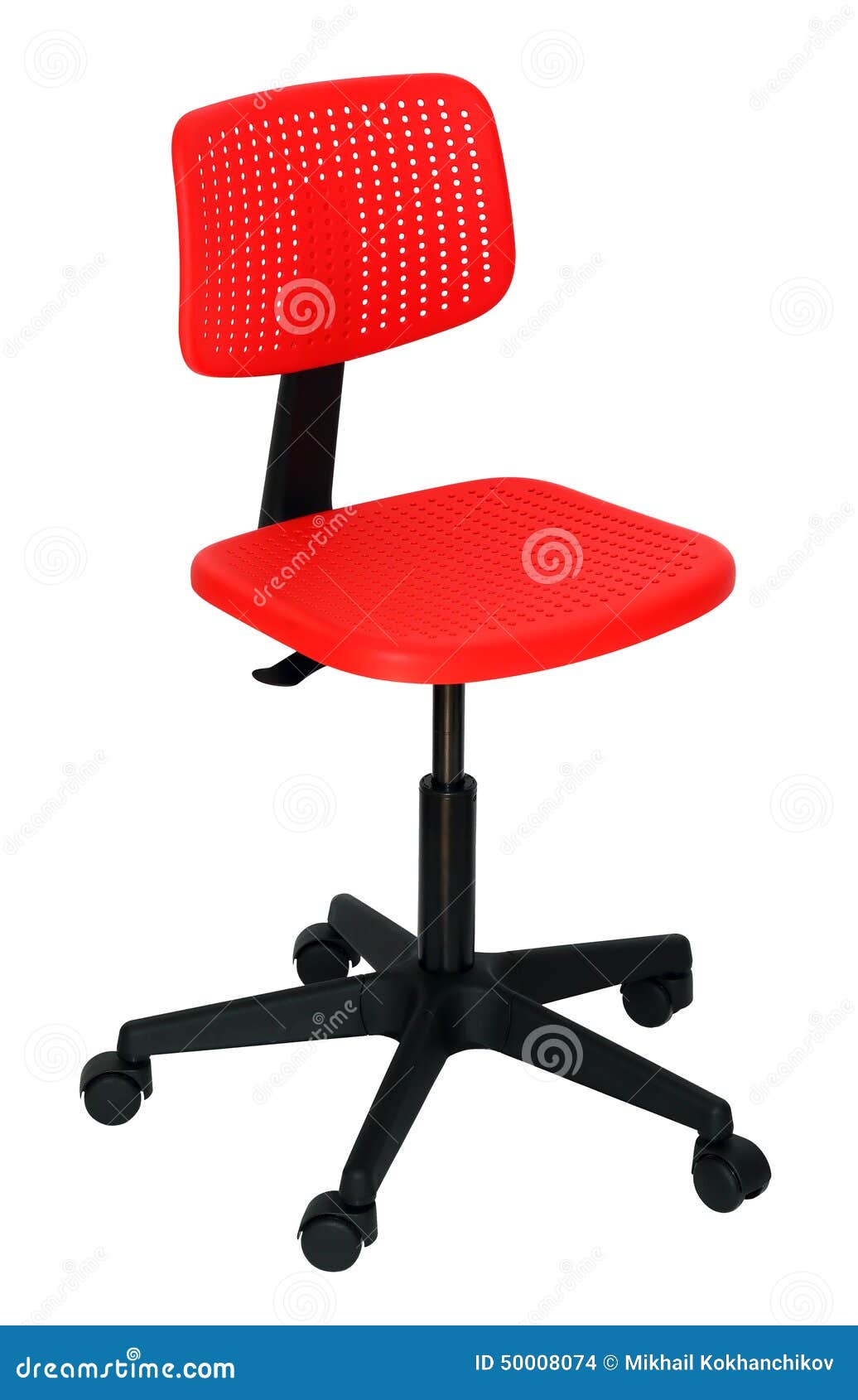 Modern red office chair stock photo. Image of isolate - 50008074
