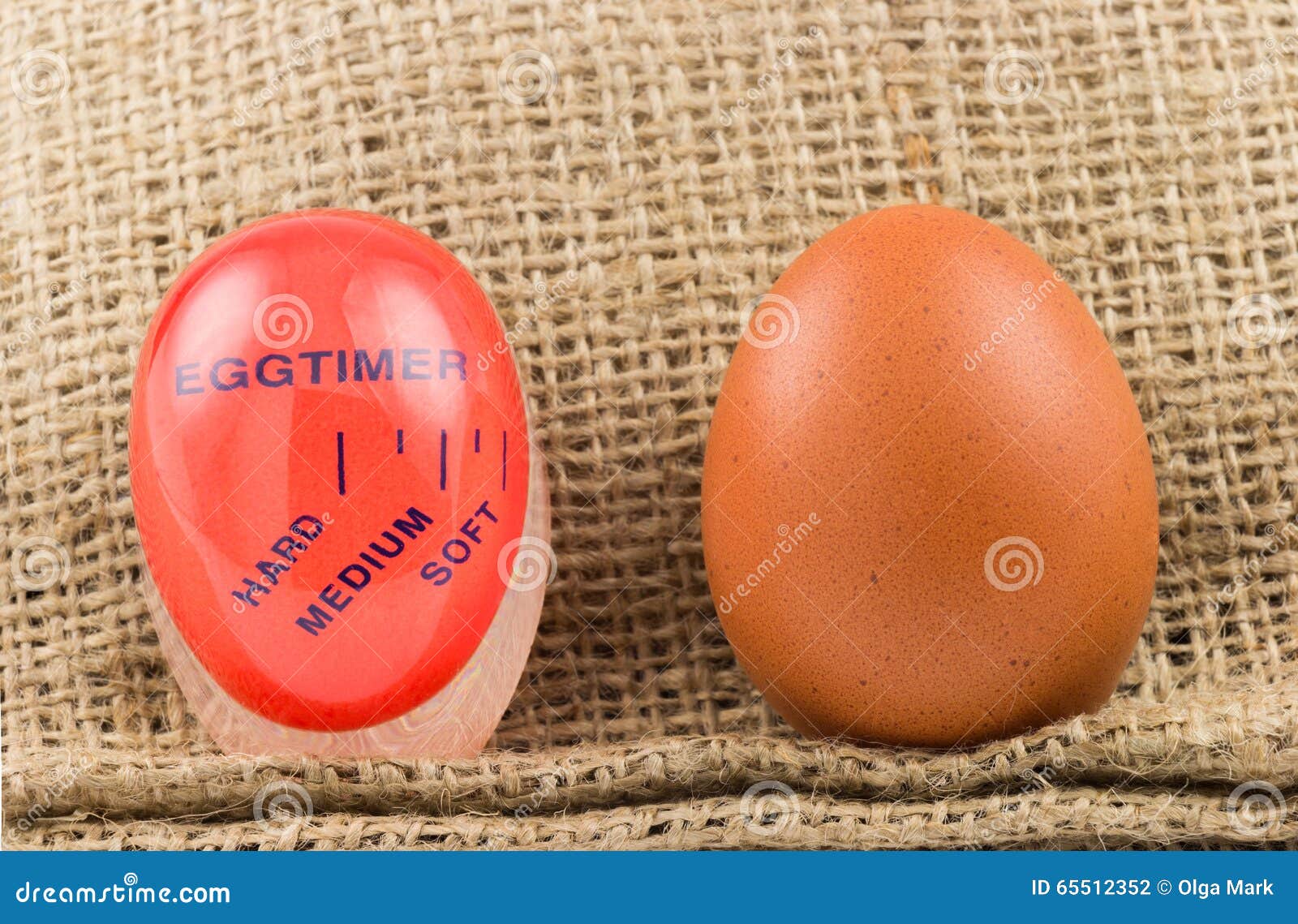 Modern Red, Plastic Kitchen Timer with Egg Stock Photo - Image of ...