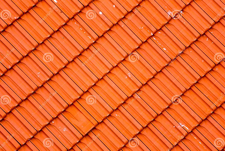 Modern Red Roof Tile Pattern Diagonally Set Stock Photo - Image of ...
