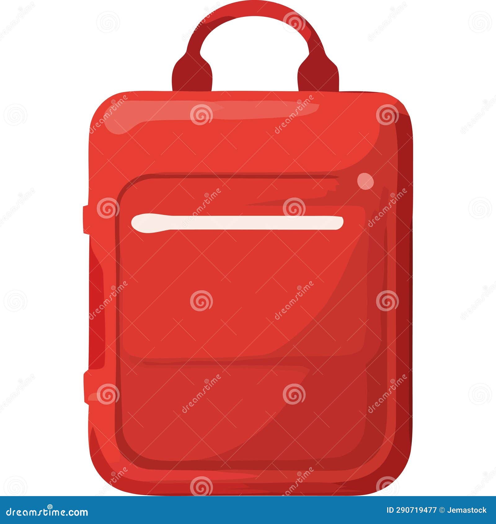 Modern Red Schoolbag Supply Icon Stock Illustration - Illustration of ...