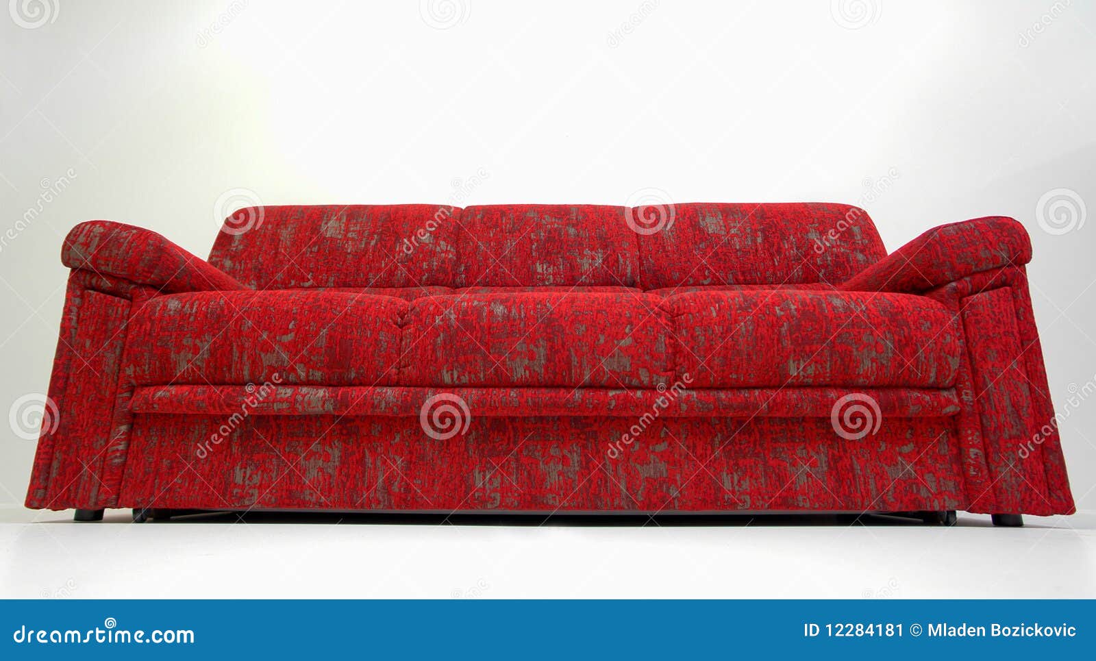 Modern red sofa stock image. Image of modern, cutout - 12284181