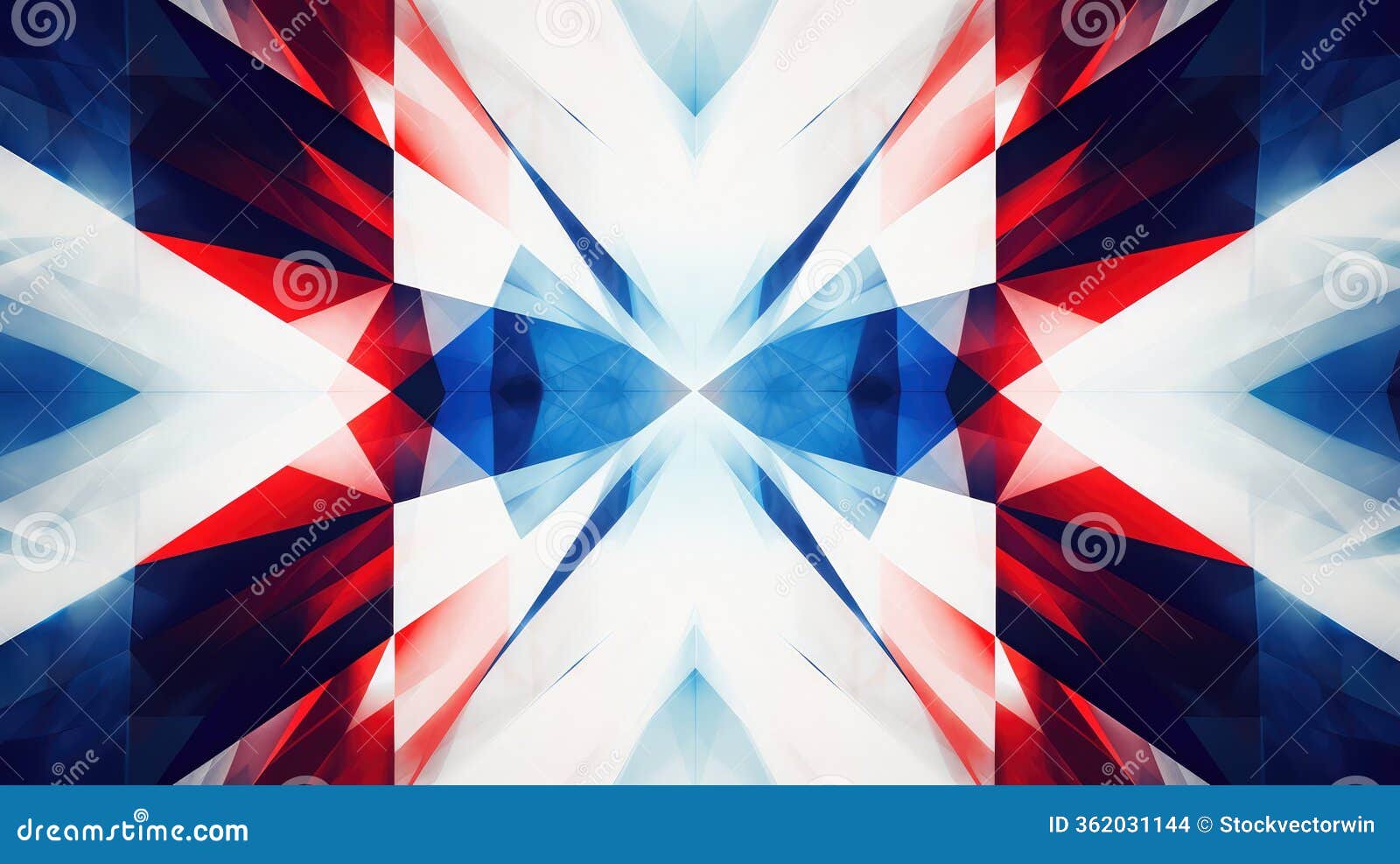 Modern Red White and Blue Abstract Stock Illustration - Illustration of ...