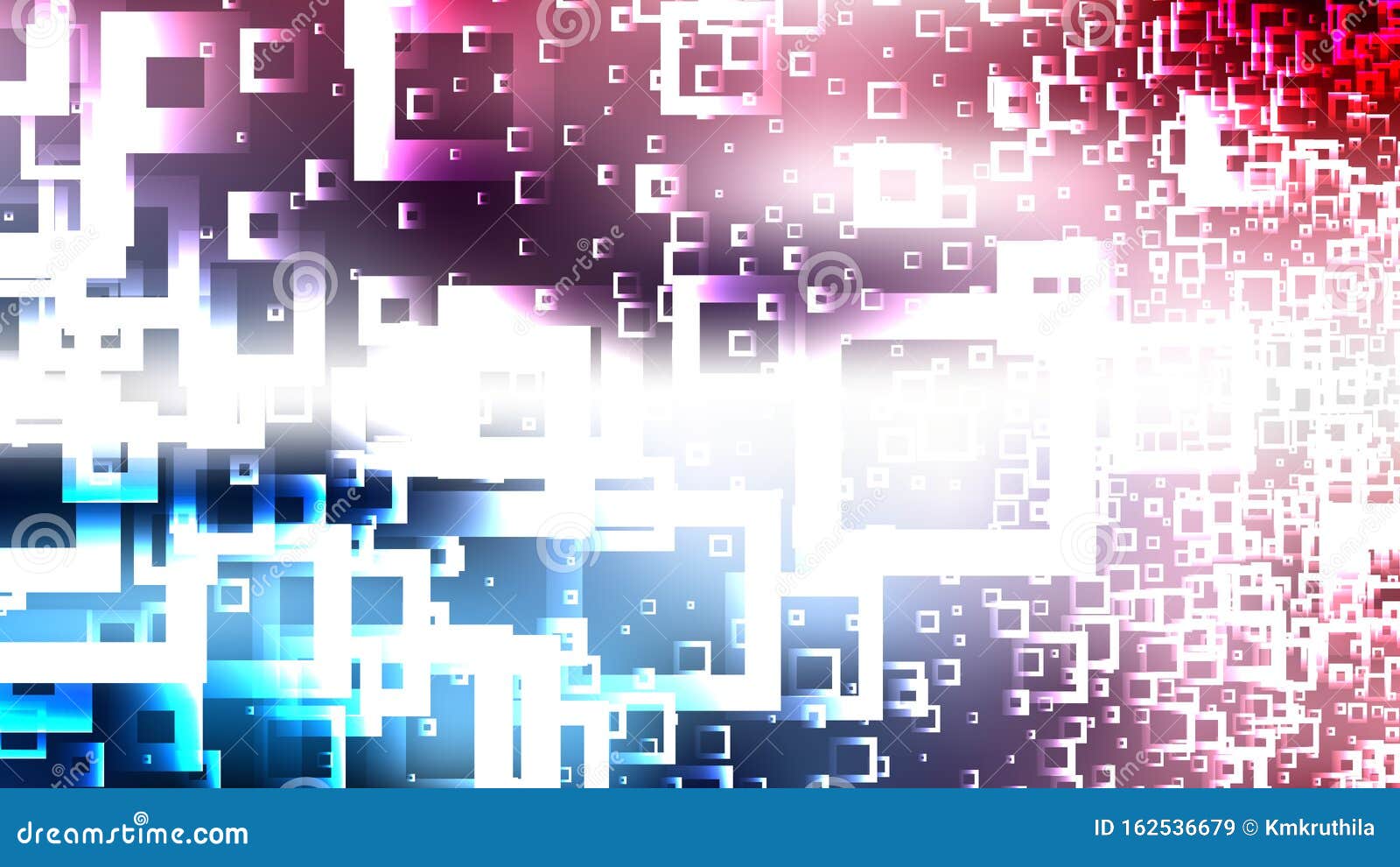 Modern Red White and Blue Square Background Stock Vector - Illustration ...