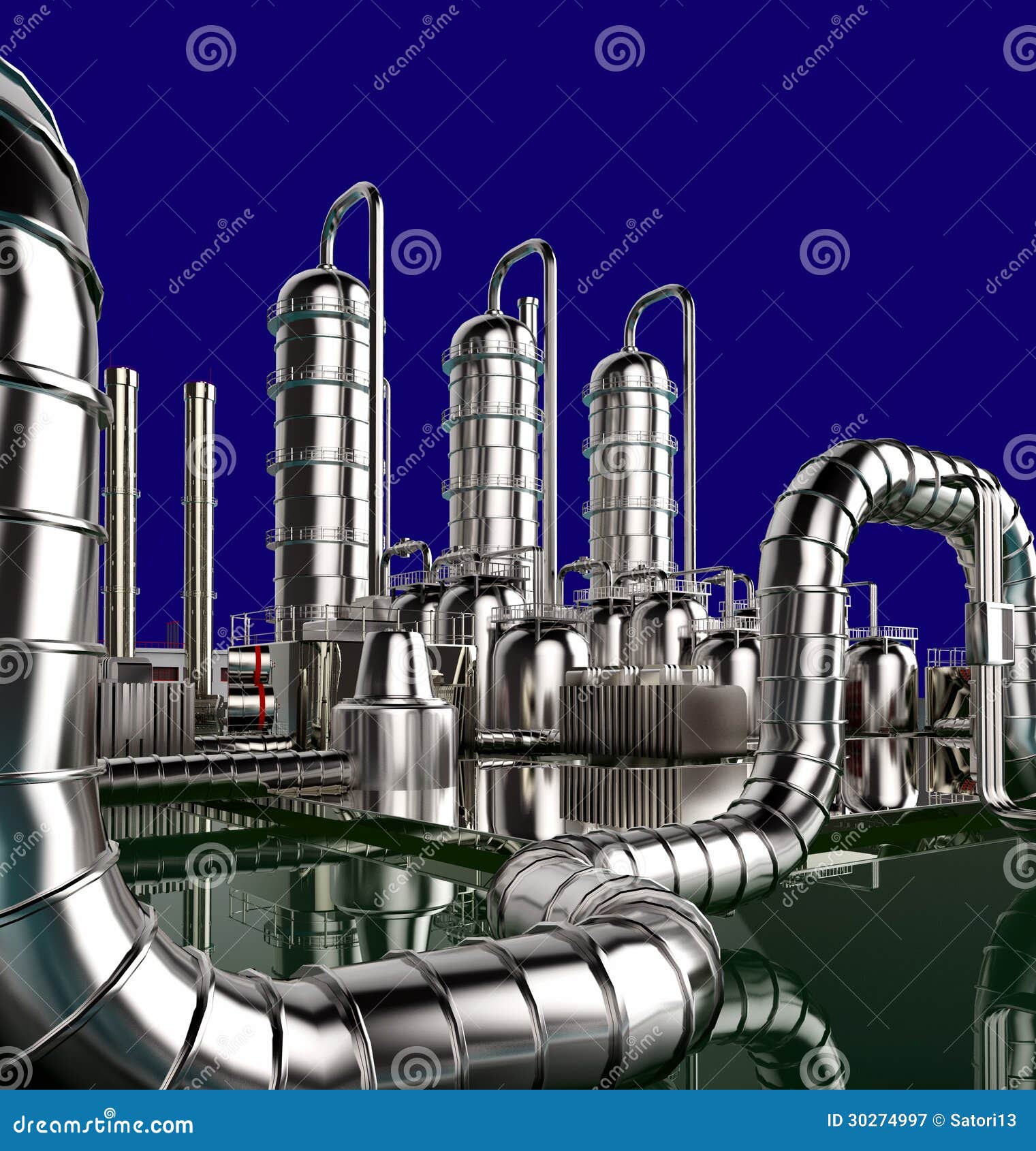 Refinery stock illustration. Illustration of fuel, global - 30274997