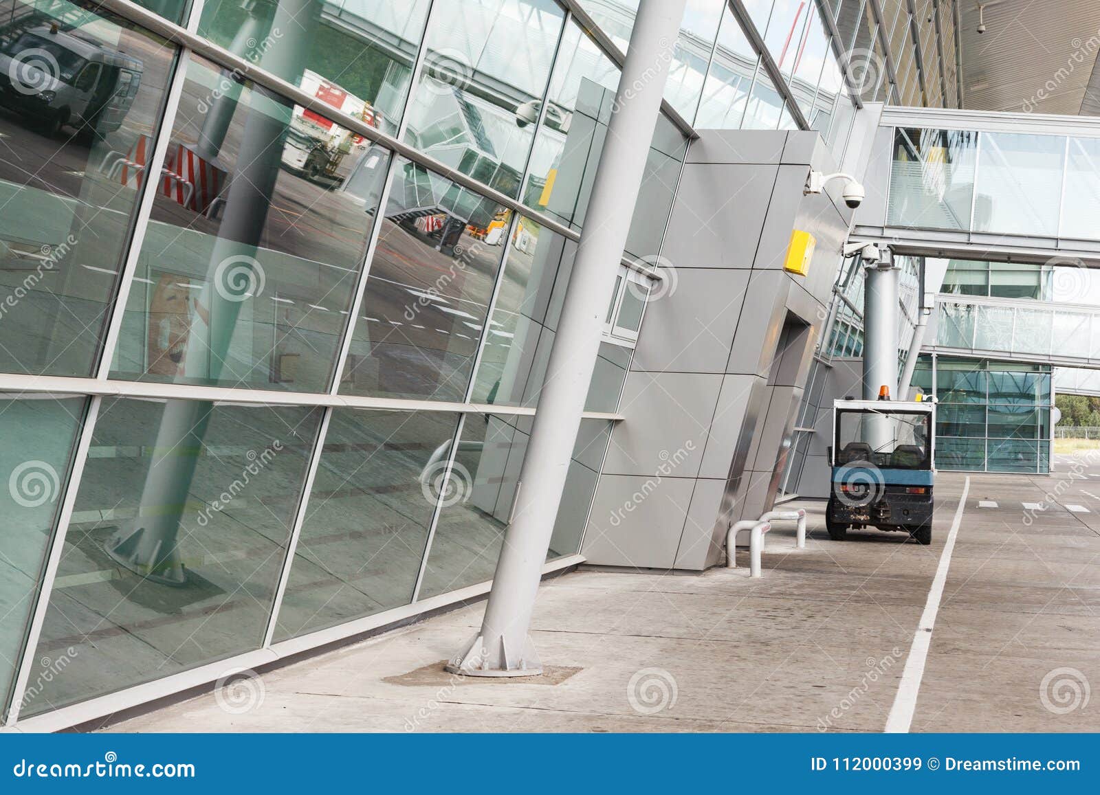 Glass Building of Terminal in the Airport Stock Image - Image of public ...