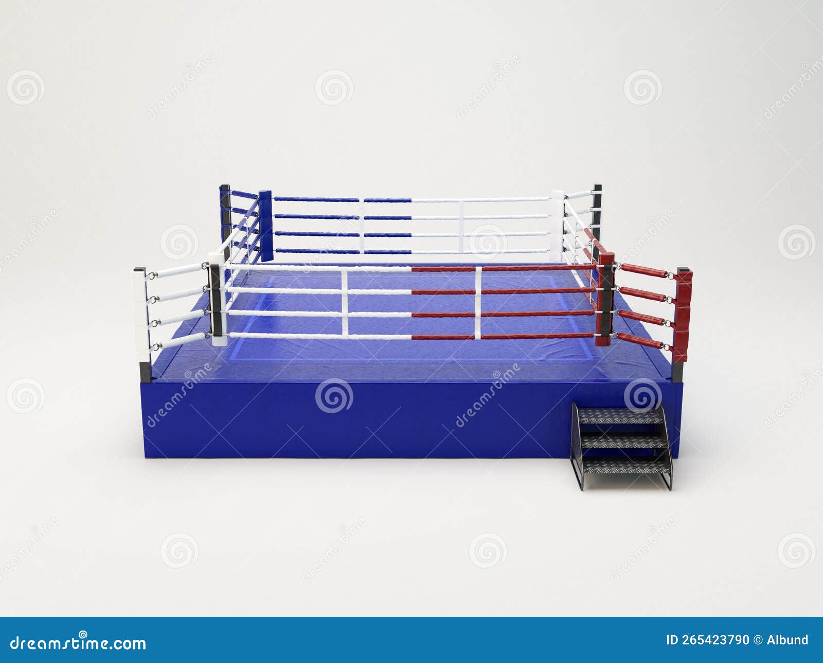 Modern Regulation Boxing Ring Stock Illustration - Illustration of ...