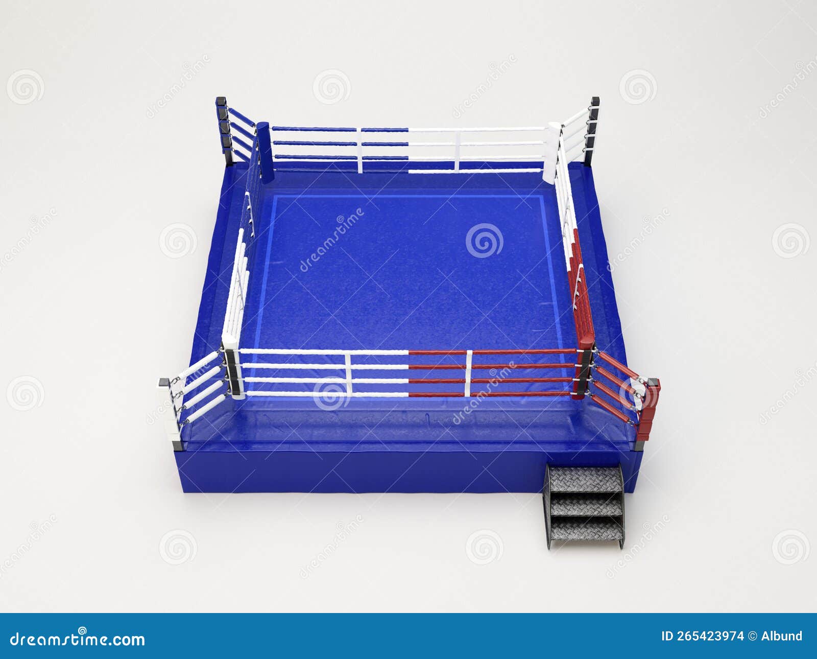 Modern Regulation Boxing Ring Stock Illustration - Illustration of ...