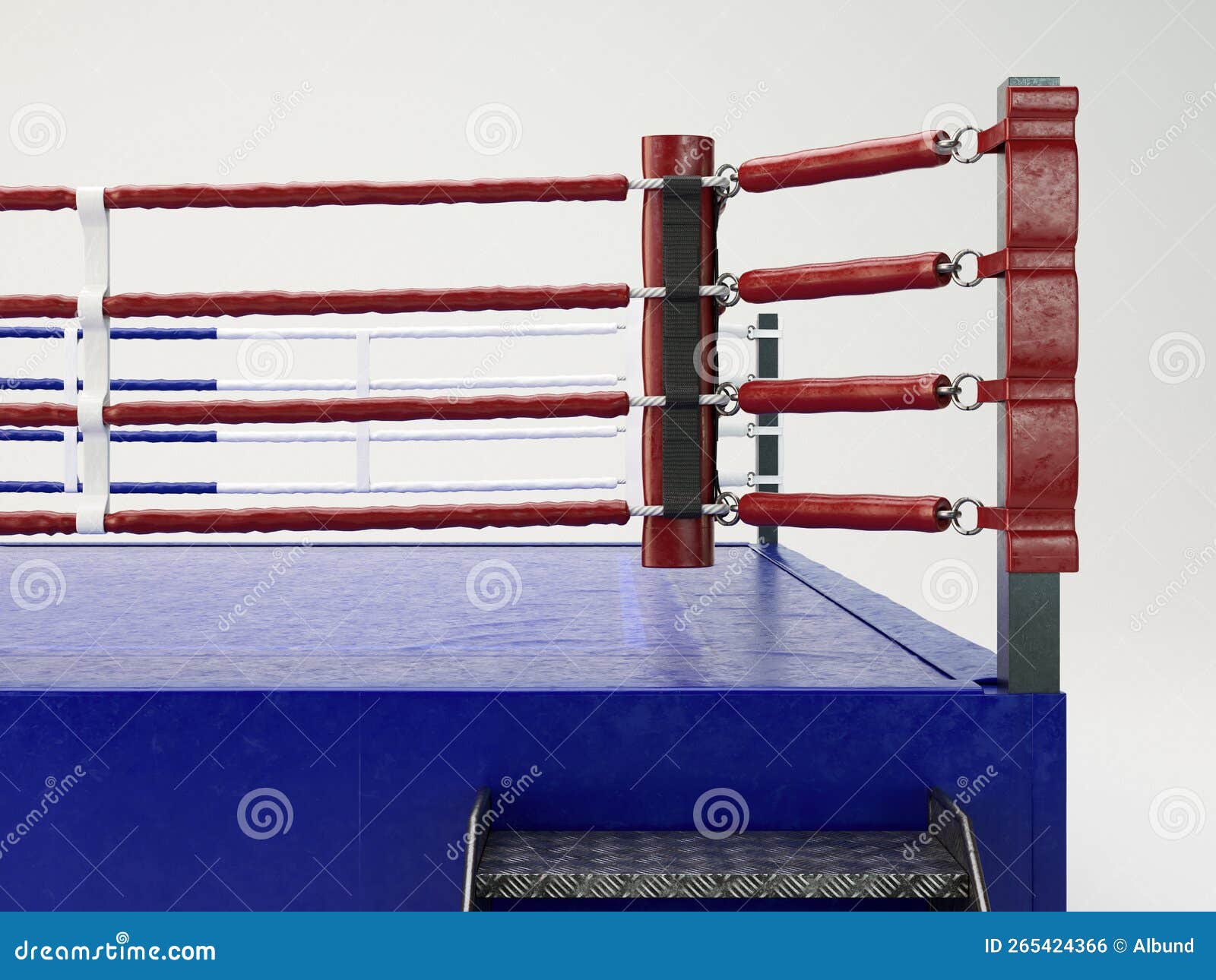 Modern Regulation Boxing Ring Stock Illustration - Illustration of ...