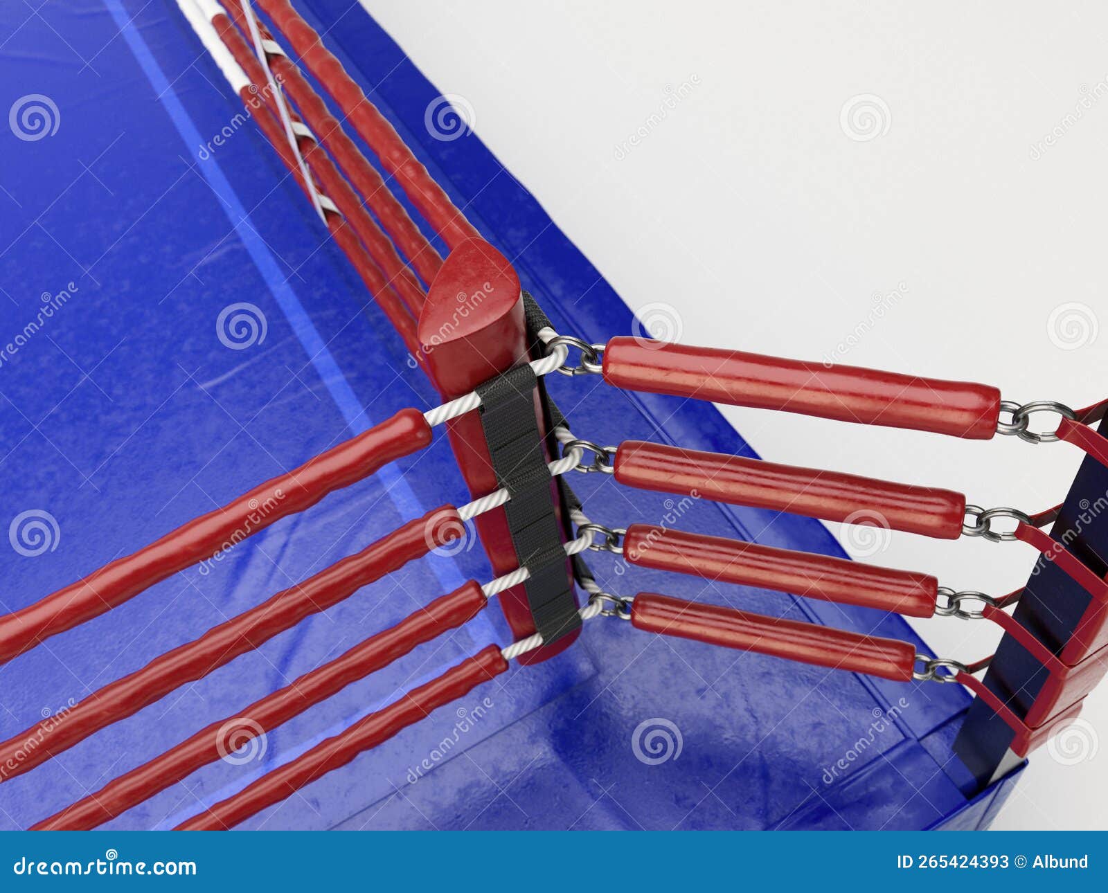 Modern Regulation Boxing Ring Stock Illustration - Illustration of ...