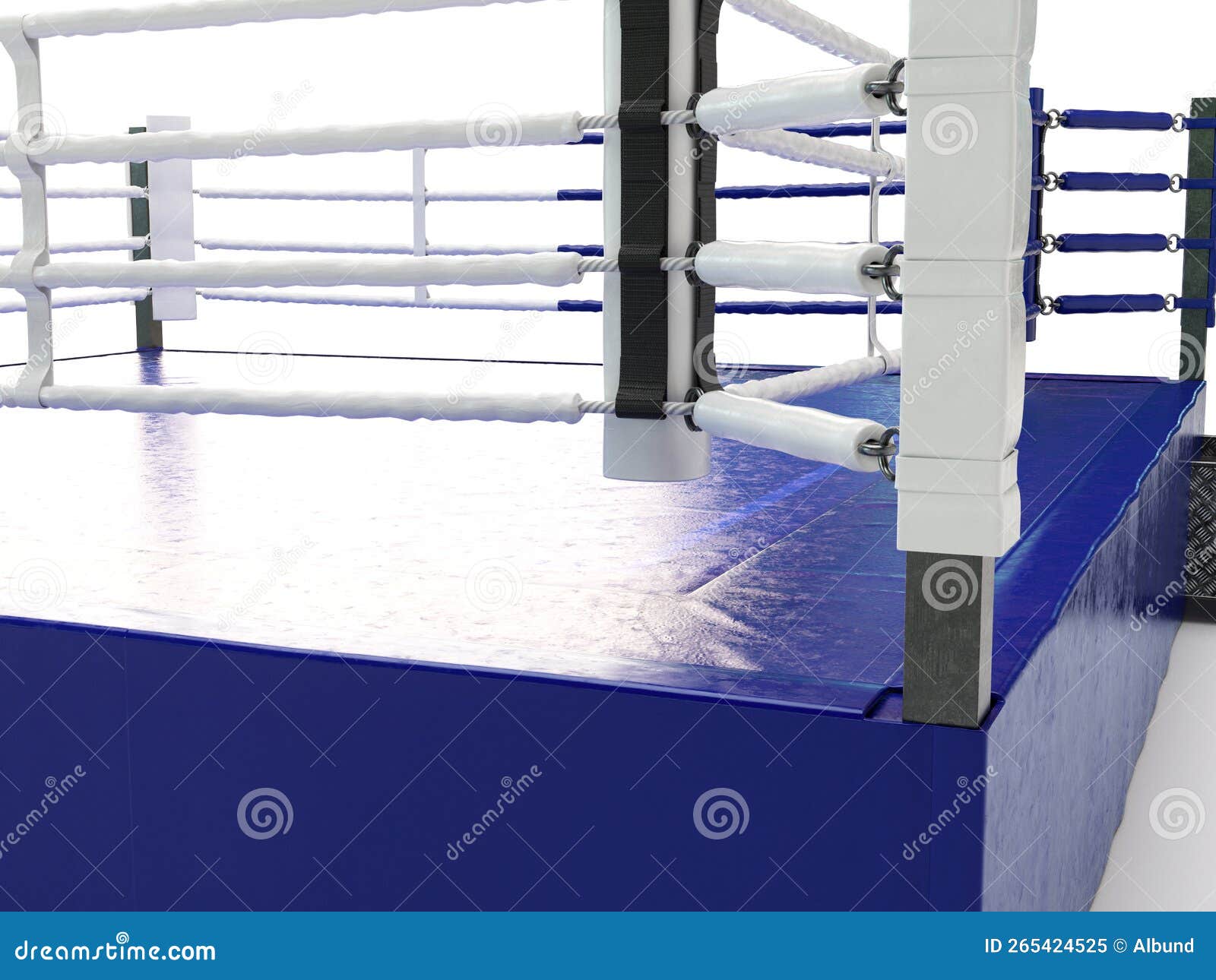 Modern Regulation Boxing Ring Stock Illustration - Illustration of ...