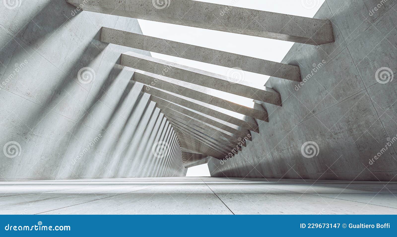 Modern Reinforced Concrete Structure Stock Illustration - Illustration ...