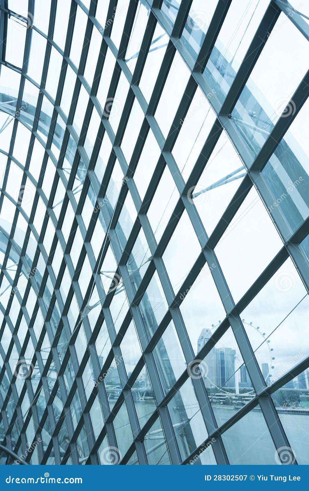 Modern Reinforced Steel Glass Wall Stock Image - Image of alternative ...