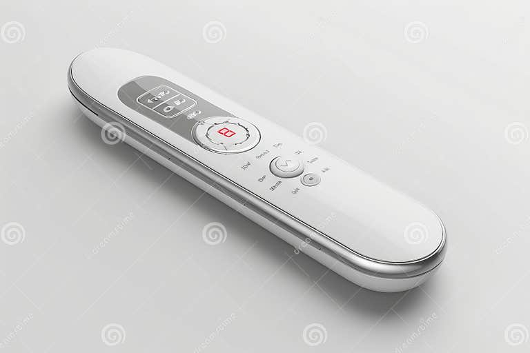 Modern Remote Control Lying on White Surface Stock Photo - Image of ...