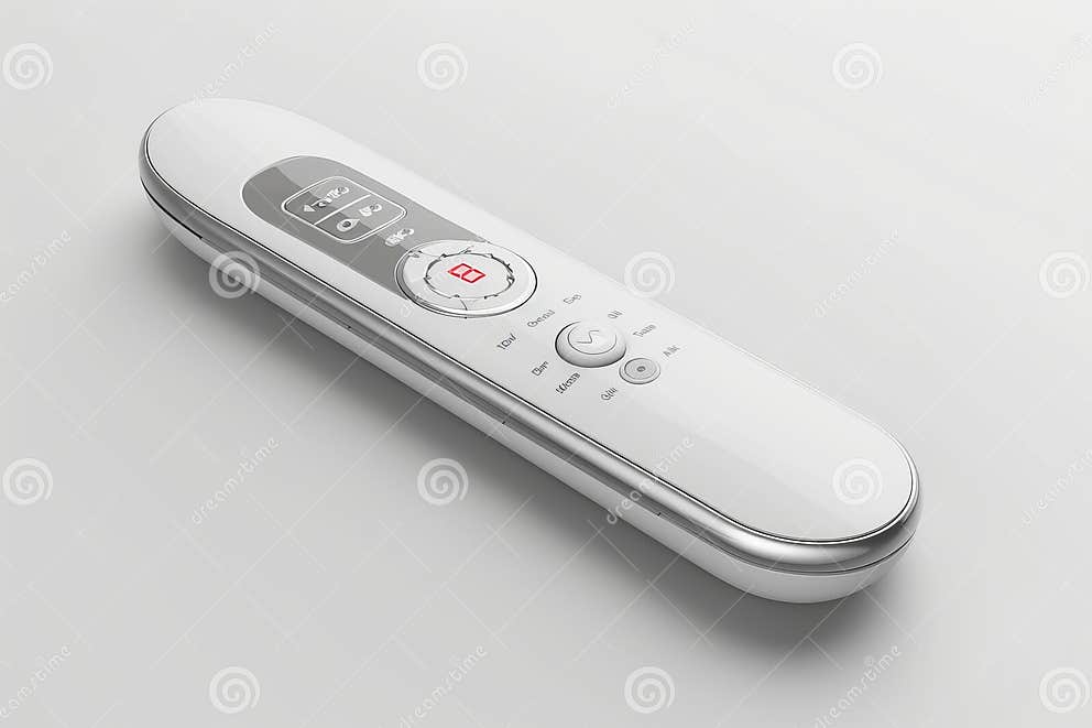 Modern Remote Control Lying on White Surface Stock Photo - Image of ...