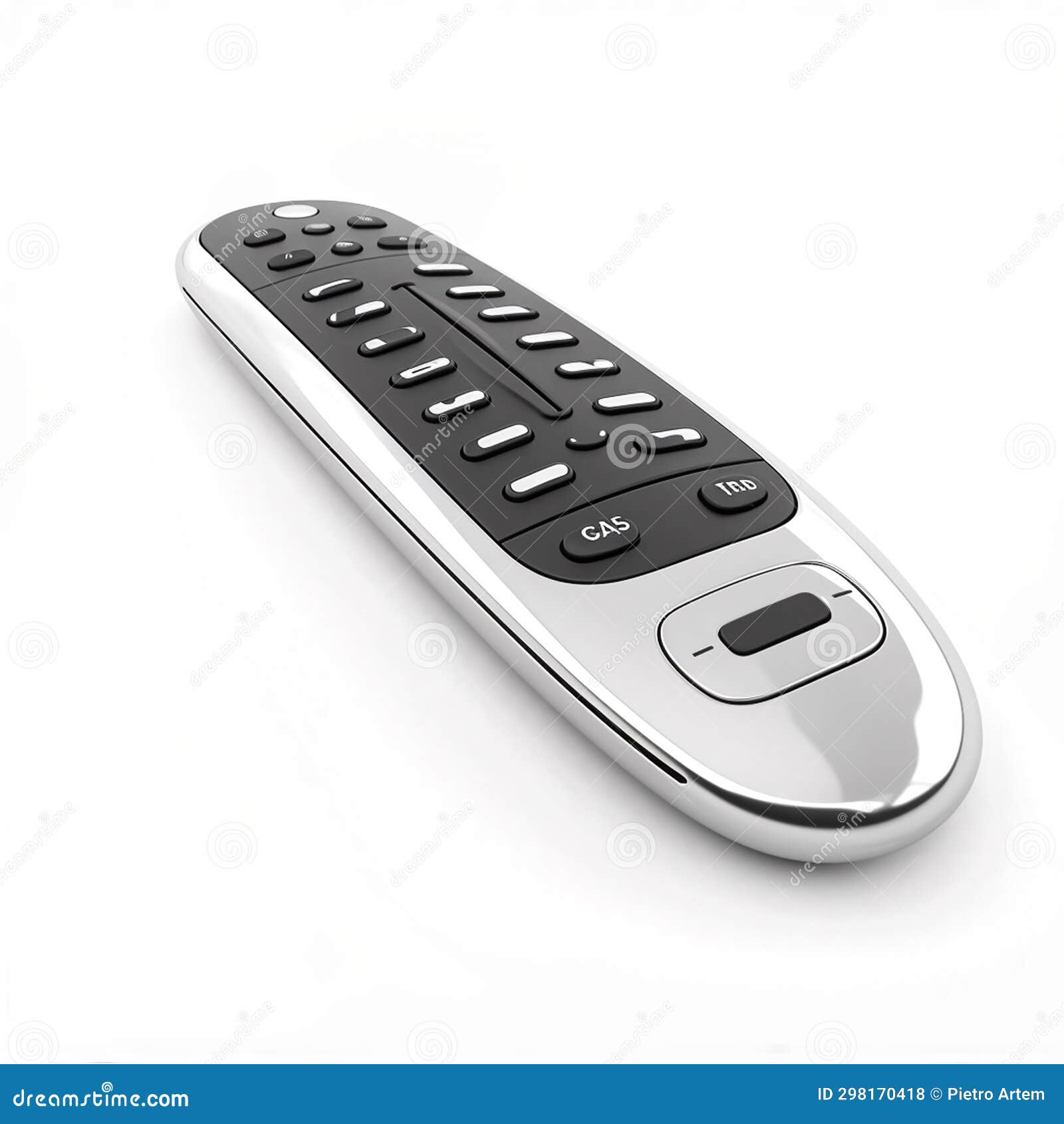 Modern Remote Control Panels on a White Background Stock Illustration ...