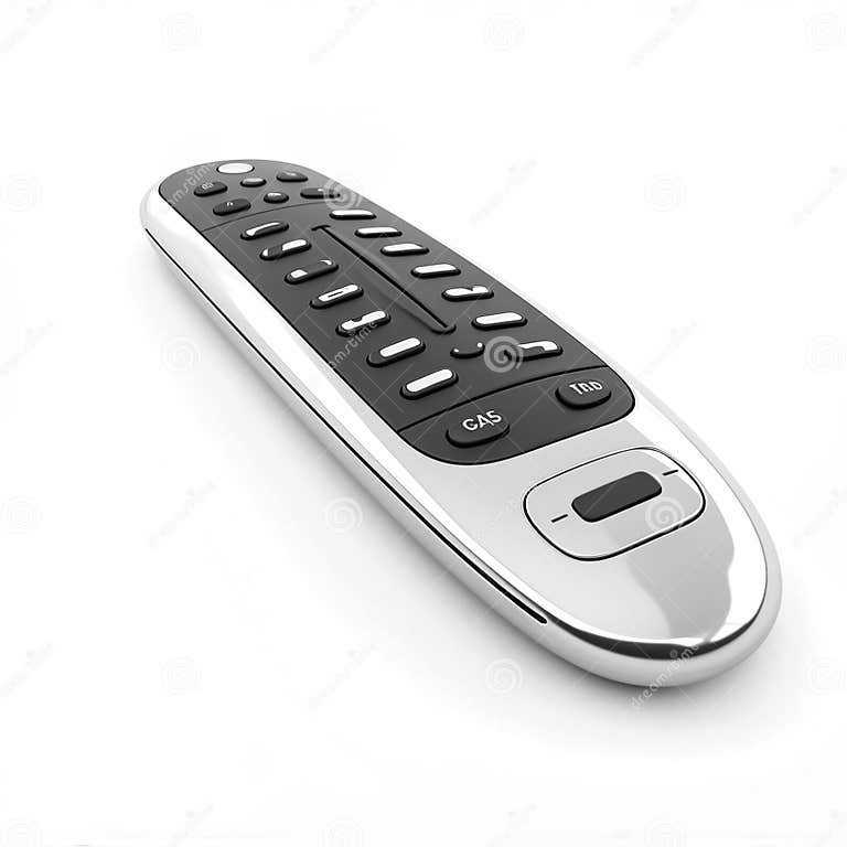 Modern Remote Control Panels on a White Background Stock Illustration ...