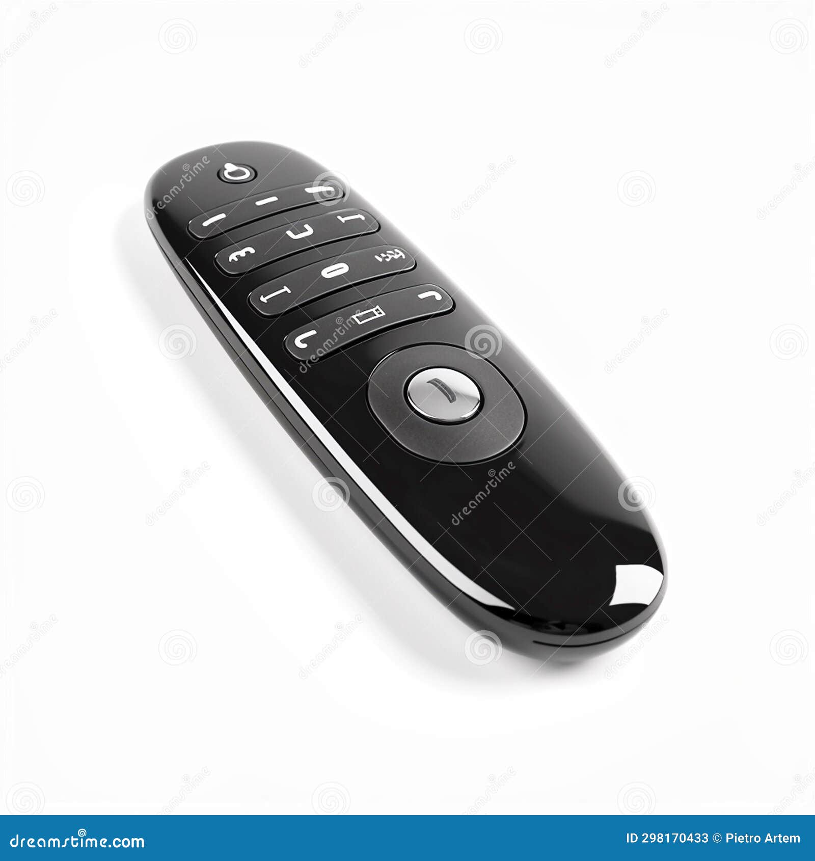 Modern Remote Control Panels on a White Background Stock Illustration ...