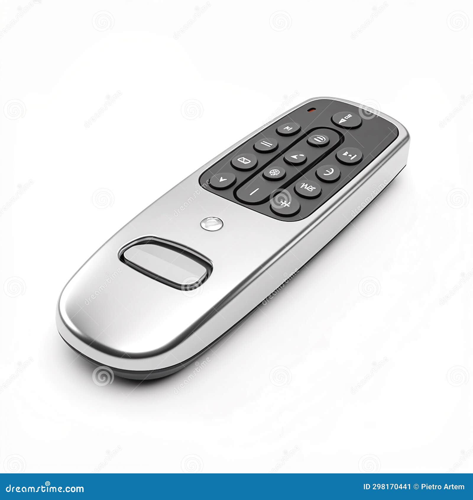 Modern Remote Control Panels on a White Background Stock Illustration ...