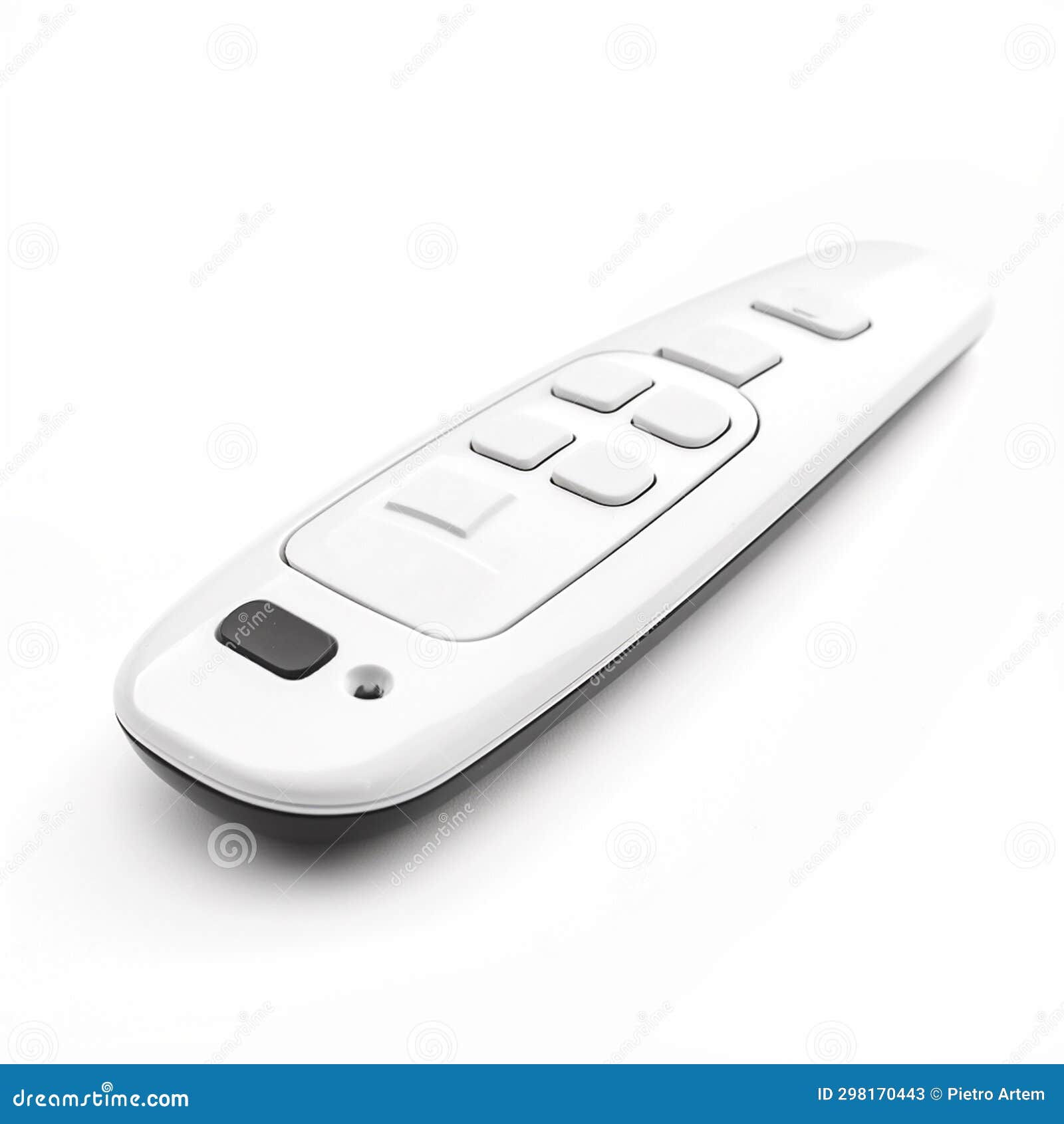Modern Remote Control Panels on a White Background Stock Illustration ...