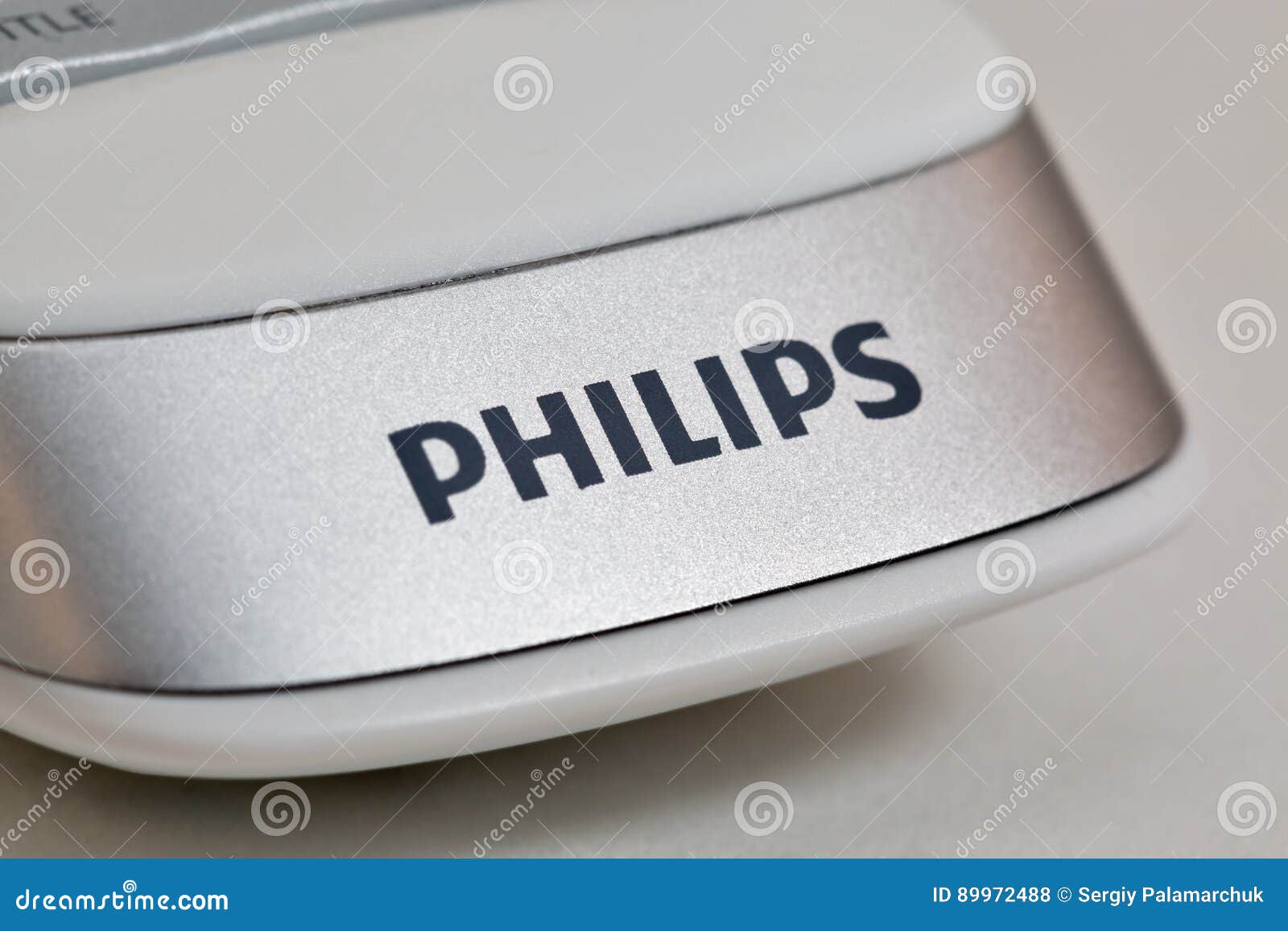 Modern Remote Control of Smart TV Philips Closeup. Editorial Stock ...