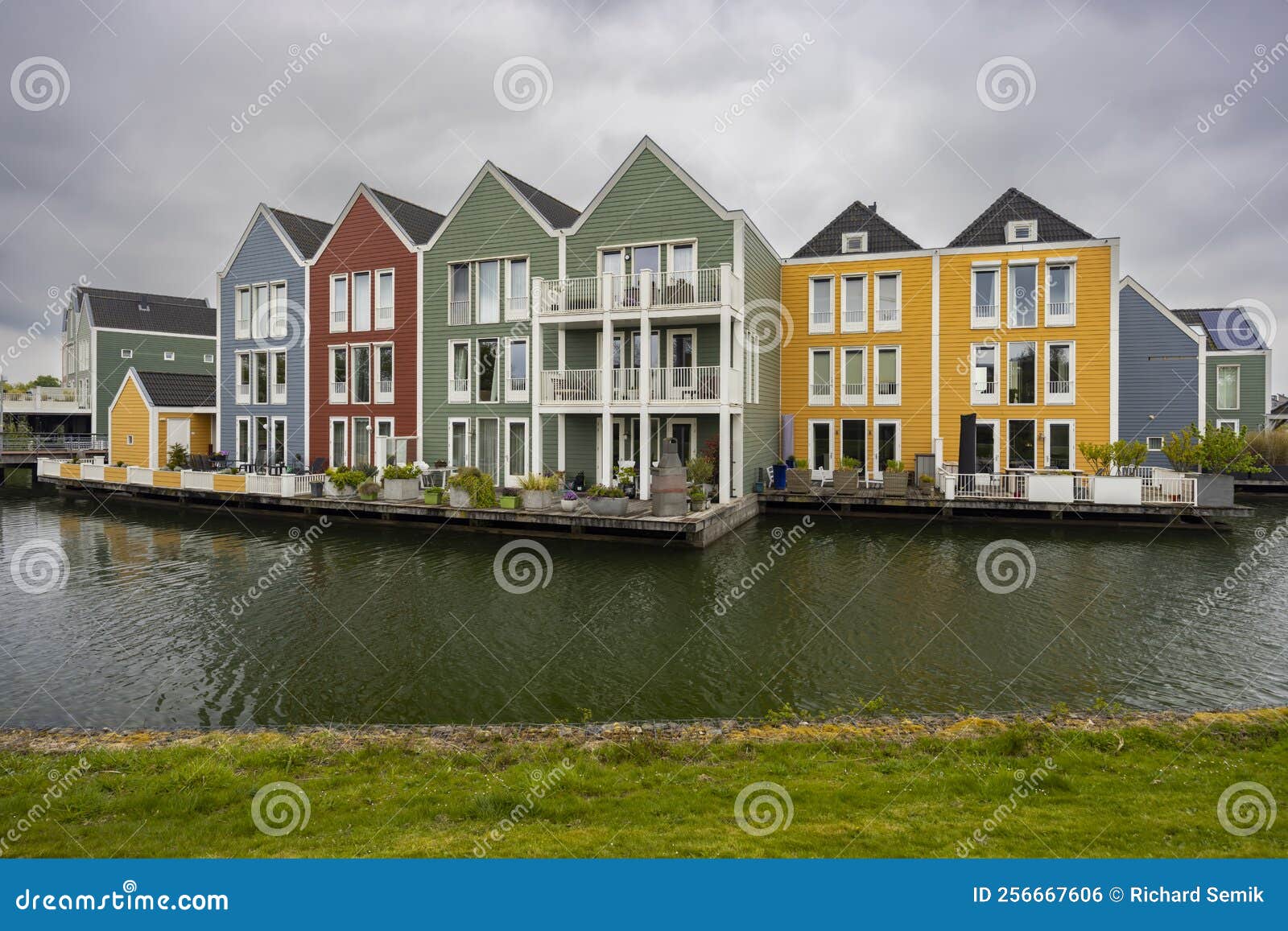 Modern Residential Architecture in Houten, the Netherlands Stock Photo ...