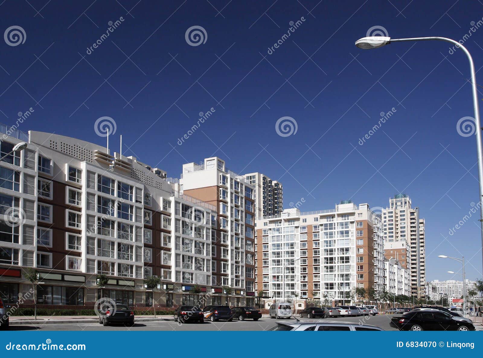 Modern residential area. stock photo. Image of scale, asian - 6834070