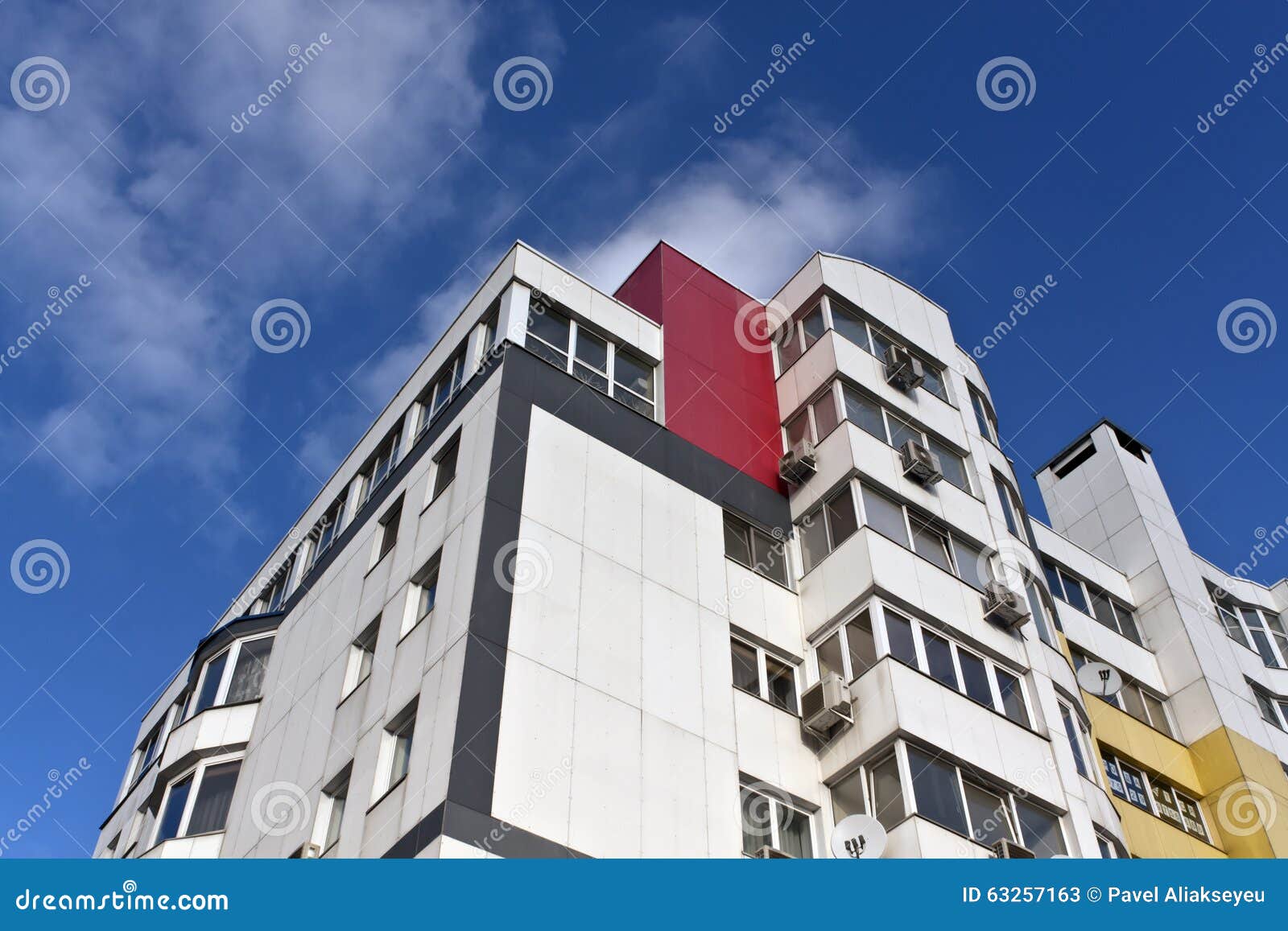Modern Residential Building. Minsk, Belarus. Stock Image - Image of ...