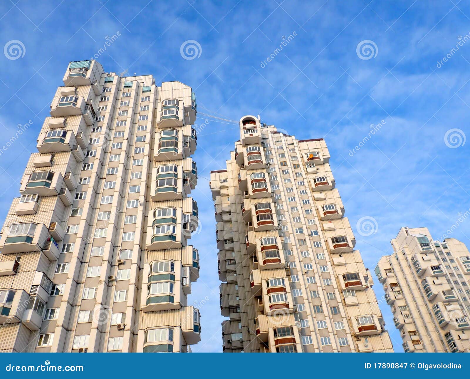 A Modern Residential Complex. Stock Image - Image of housing, tower ...