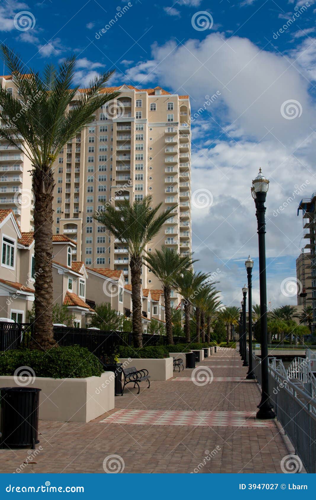 Modern Residential Development Stock Image - Image of lights, clean ...