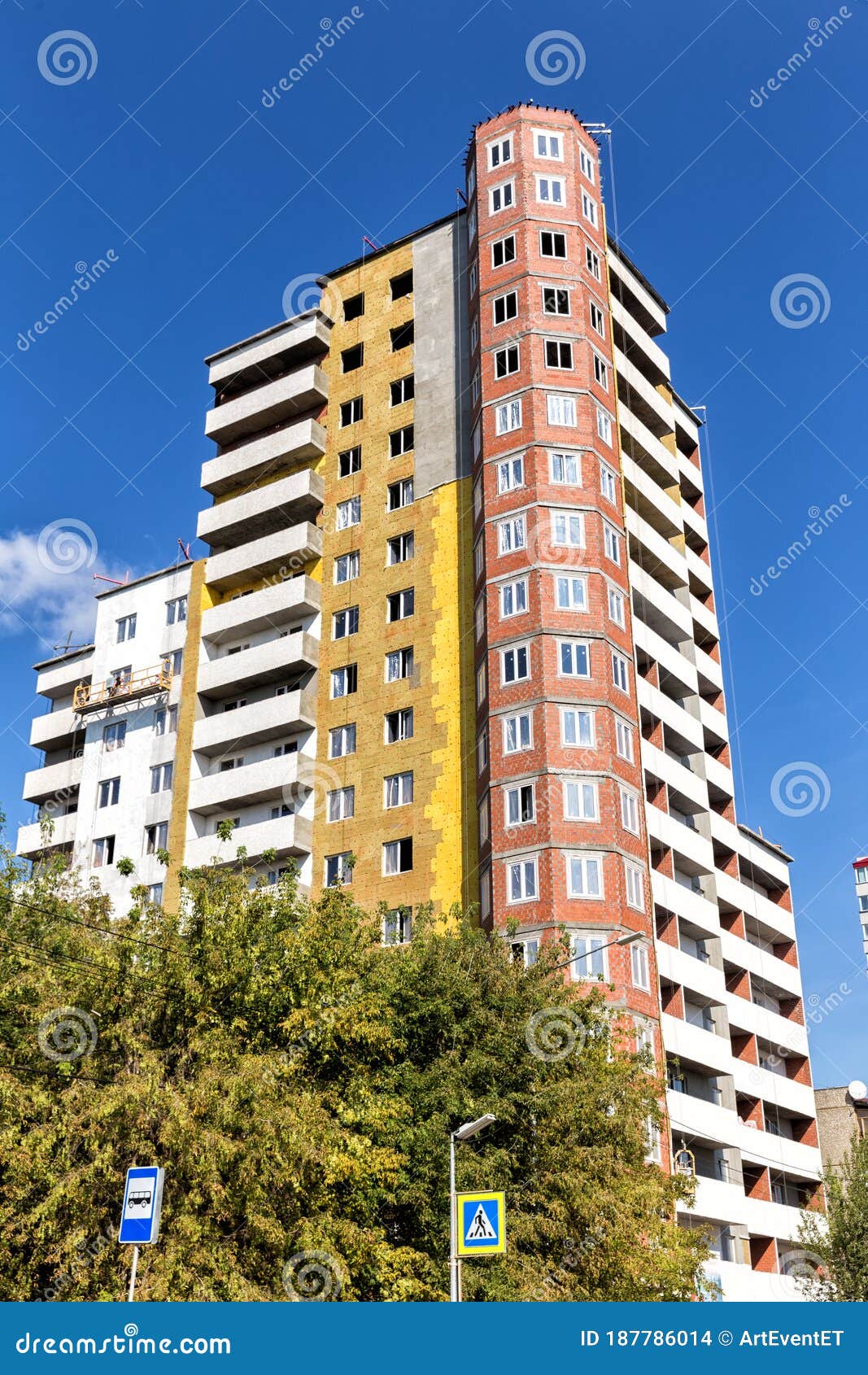 Modern Residential High-rise Buildings Stock Photo - Image of white ...