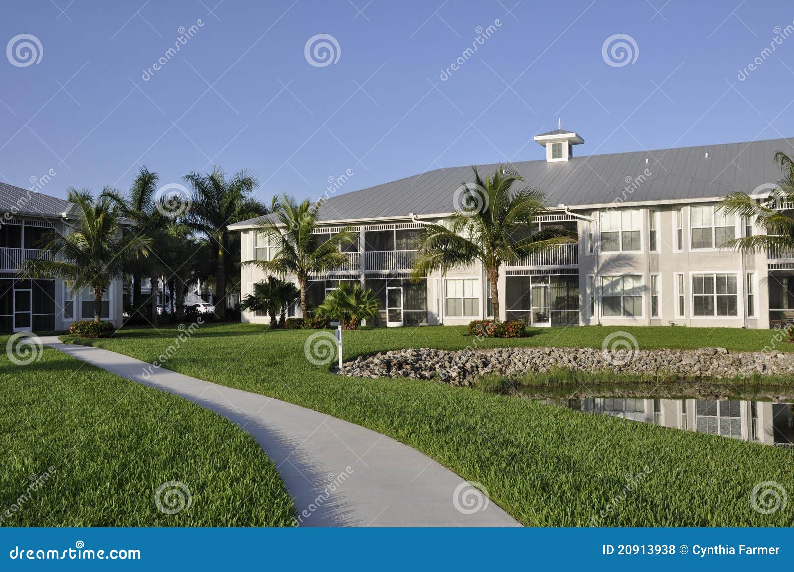 Modern resort building stock photo. Image of facade, complex - 20913938