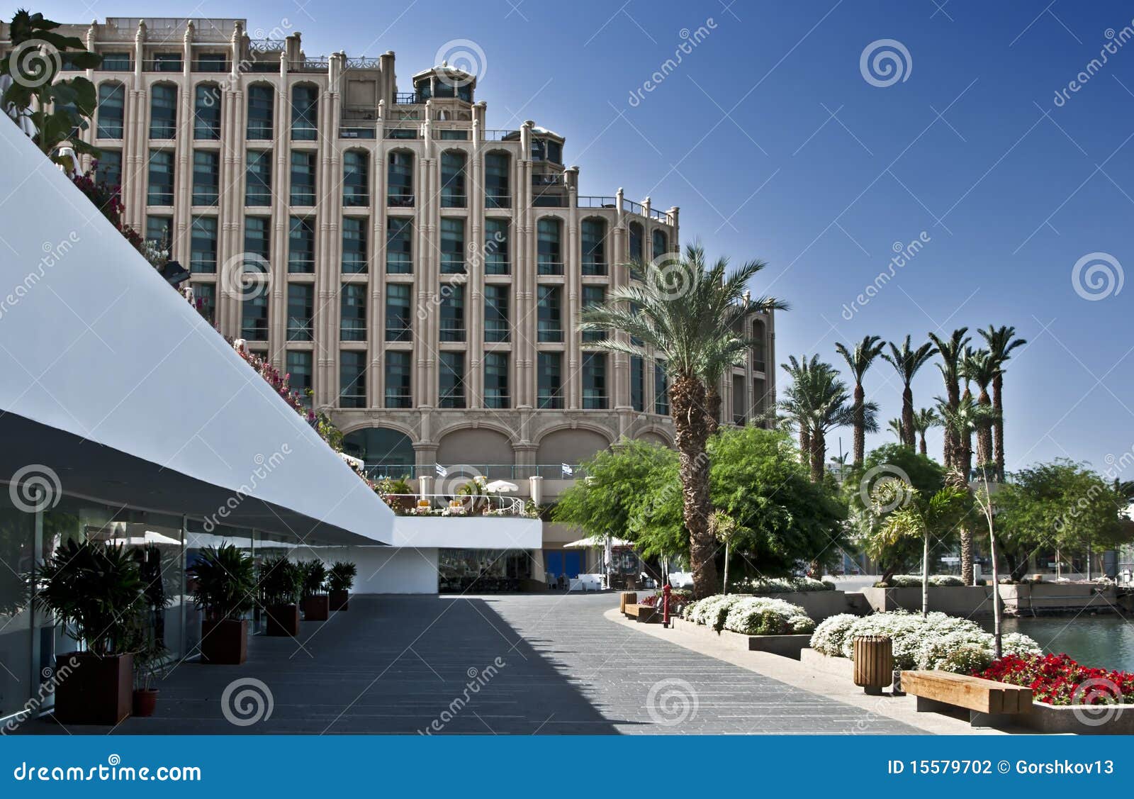 A Modern Resort at Eilat City Stock Photo - Image of shore, israel ...