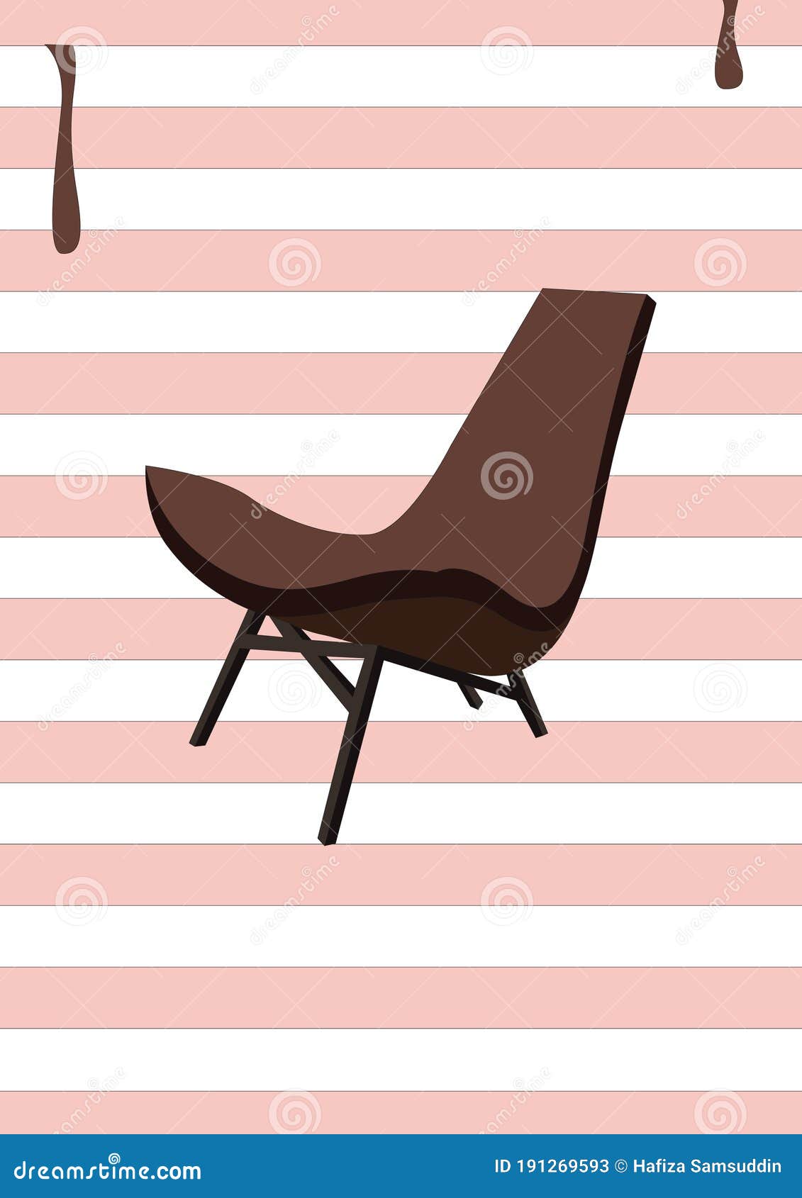 Modern Rest Chair. Vector Illustration Decorative Design Stock Vector ...