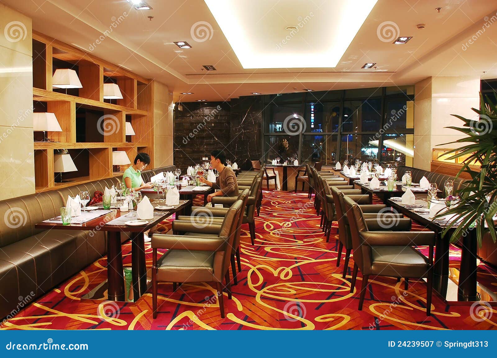 Modern restaurant editorial photography. Image of design - 24239507