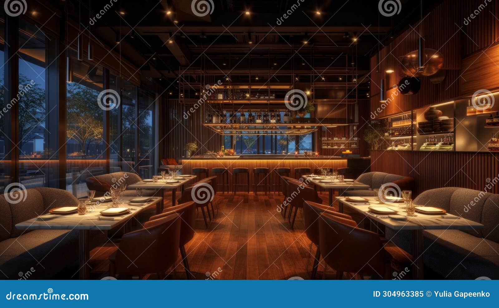 A Modern Restaurant Interior Designed for Discerning Palates and an ...