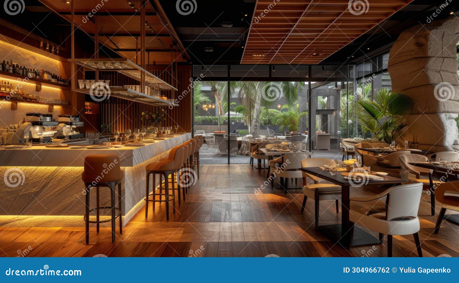 A Modern Restaurant Interior Designed for Discerning Palates and an ...