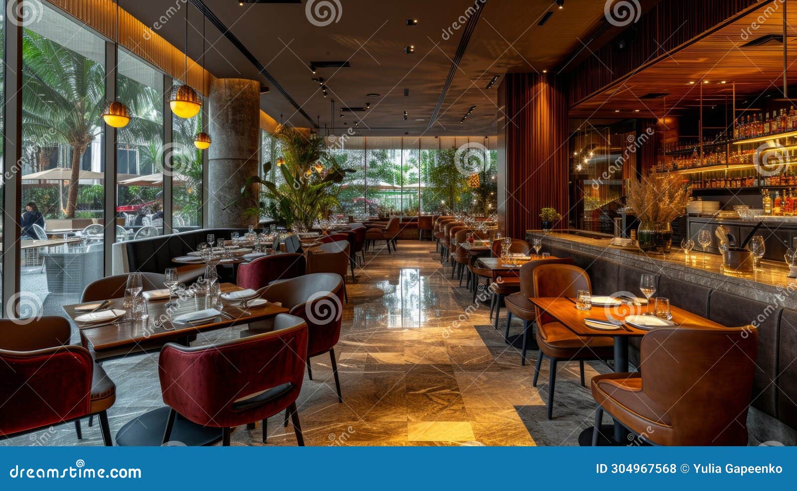 A Modern Restaurant Interior Designed for Discerning Palates and an ...
