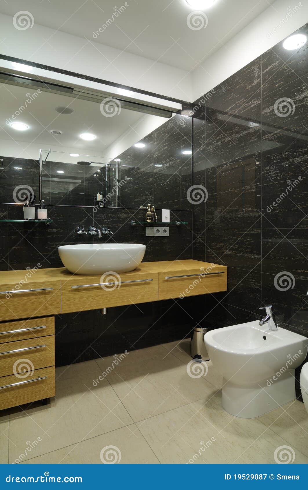 Modern restroom stock image. Image of detail, design - 19529087