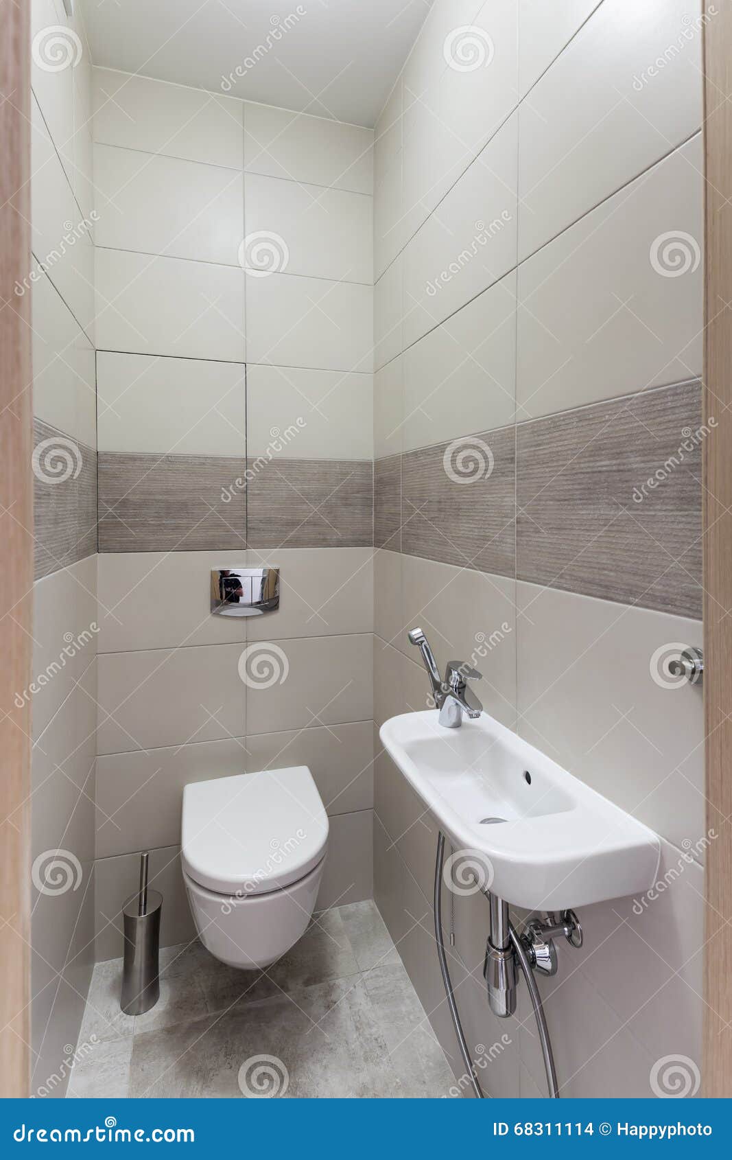 Modern restroom interior stock photo. Image of room, style - 68311114