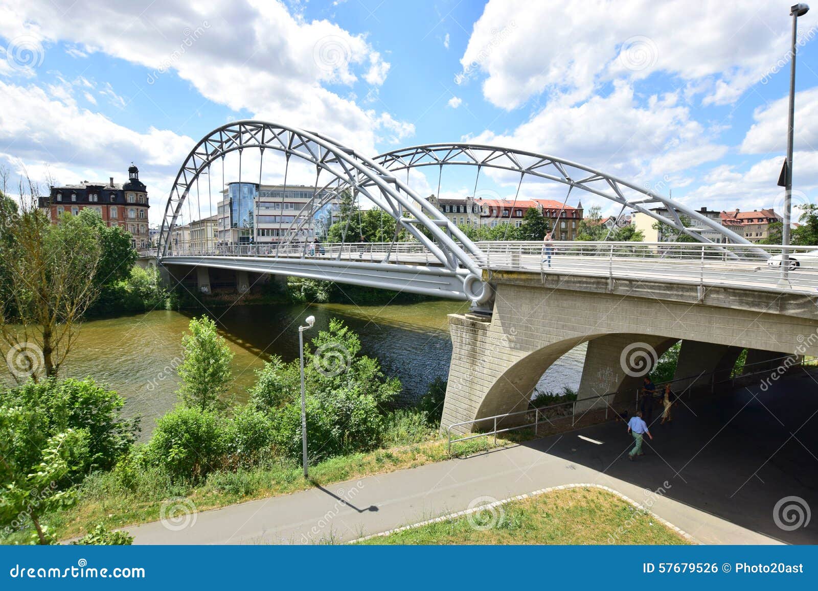 A Modern Road Bridge in Bamberg, Germany Editorial Photo - Image of ...