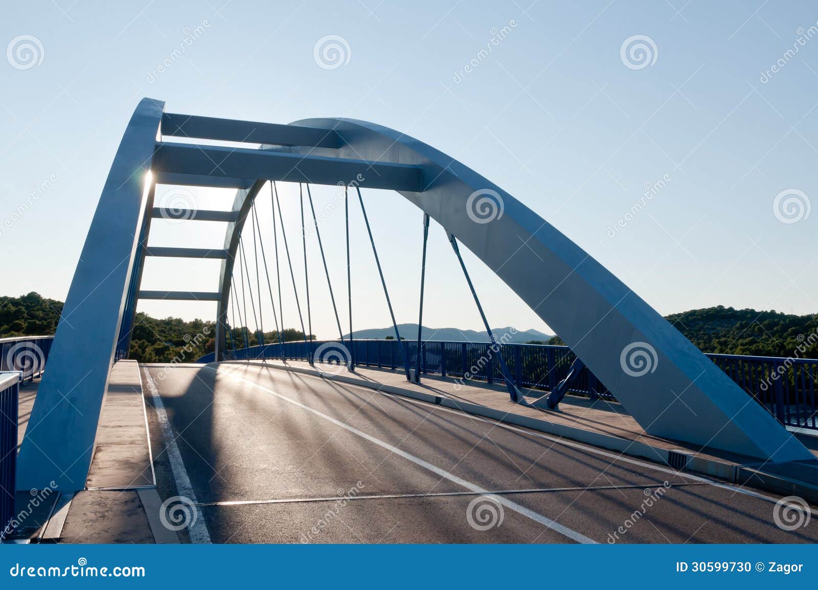Modern road bridge stock photo. Image of ugljan, transport - 30599730
