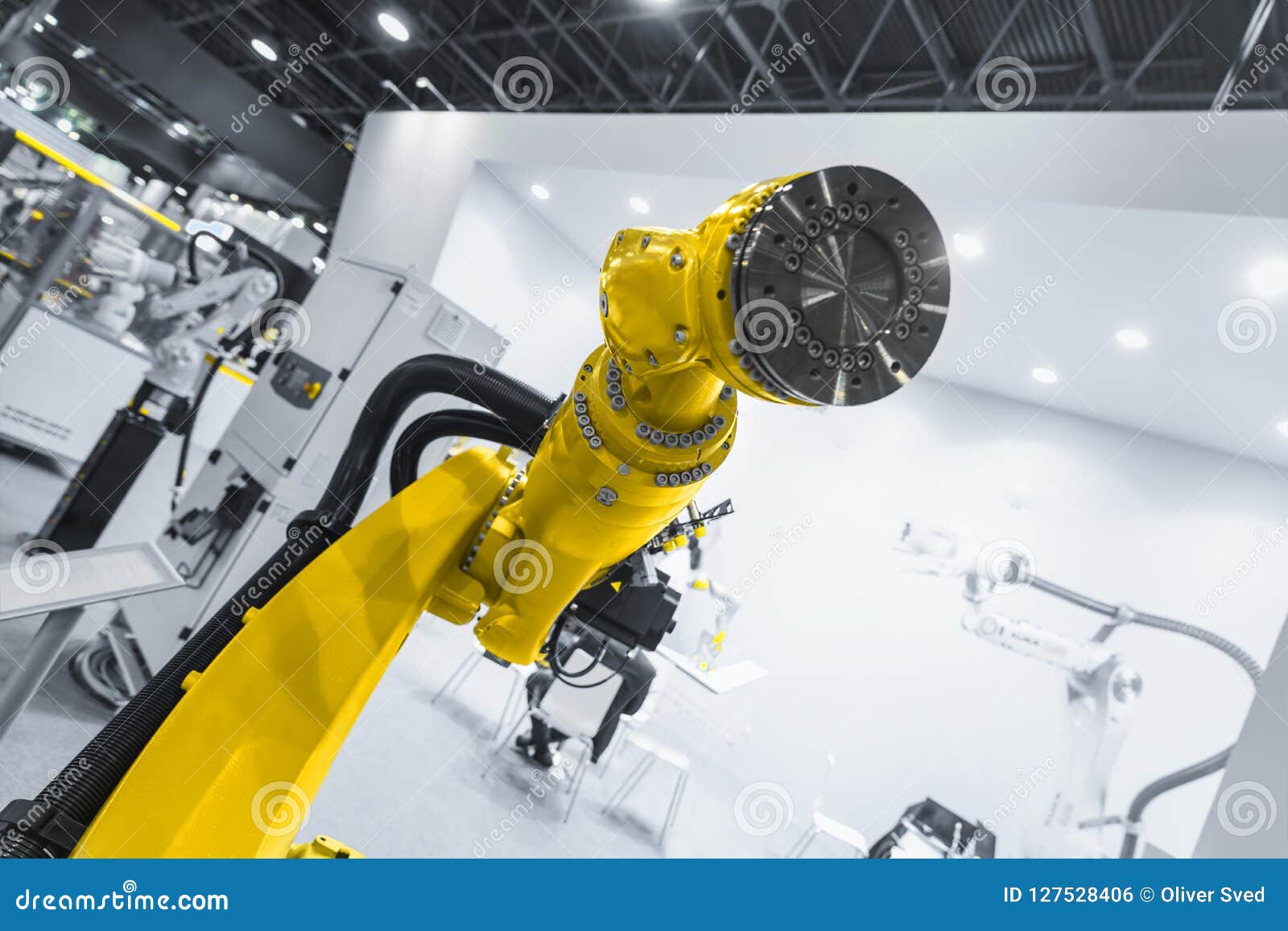 Modern Robot Arm Closeup Photo Stock Photo - Image of engineering ...