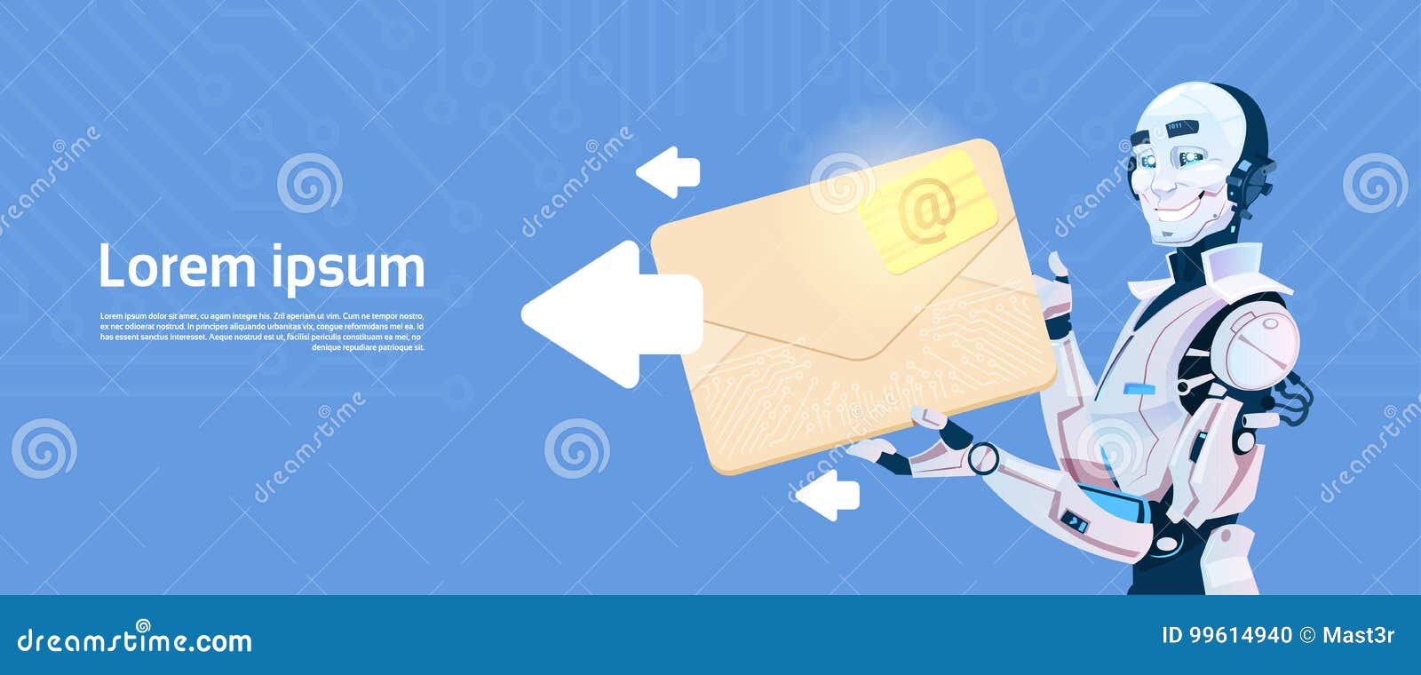 Modern Robot Hold Envelope Sending Email Message, Futuristic Artificial ... Modern Robot Hold Envelope Sending Email Message, Futuristic Artificial ...