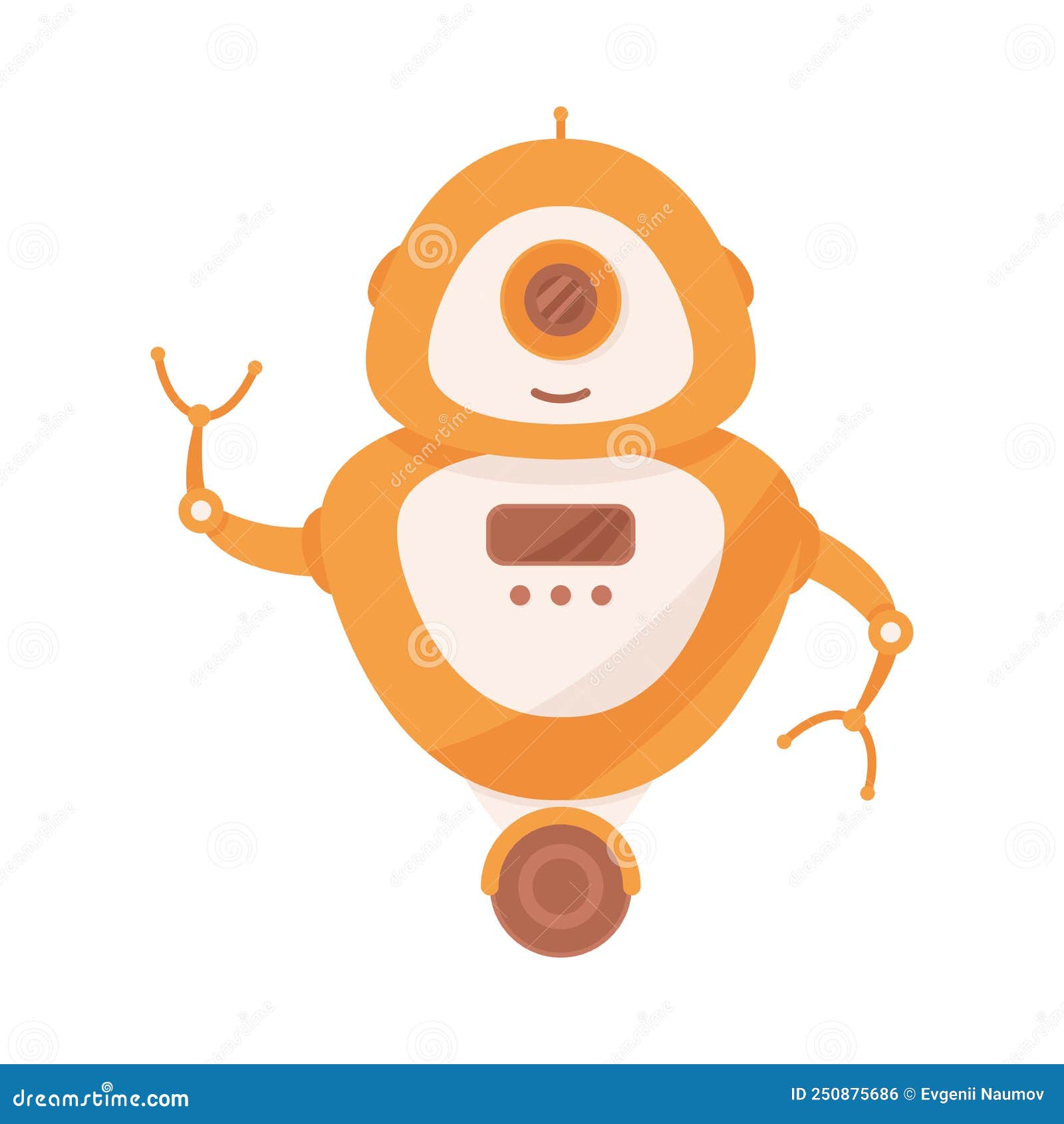 Modern Robot and Humanoid Bot with Smiling Face As Artificial ...