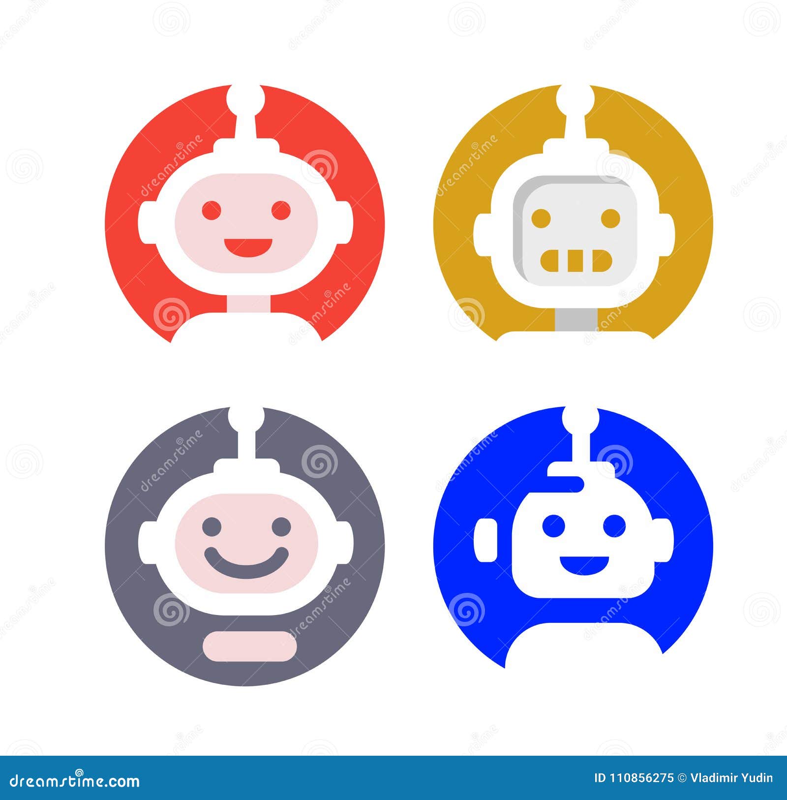 Robot Logo, Astronaut-robot Waving His Hand. Computer Technologies ...