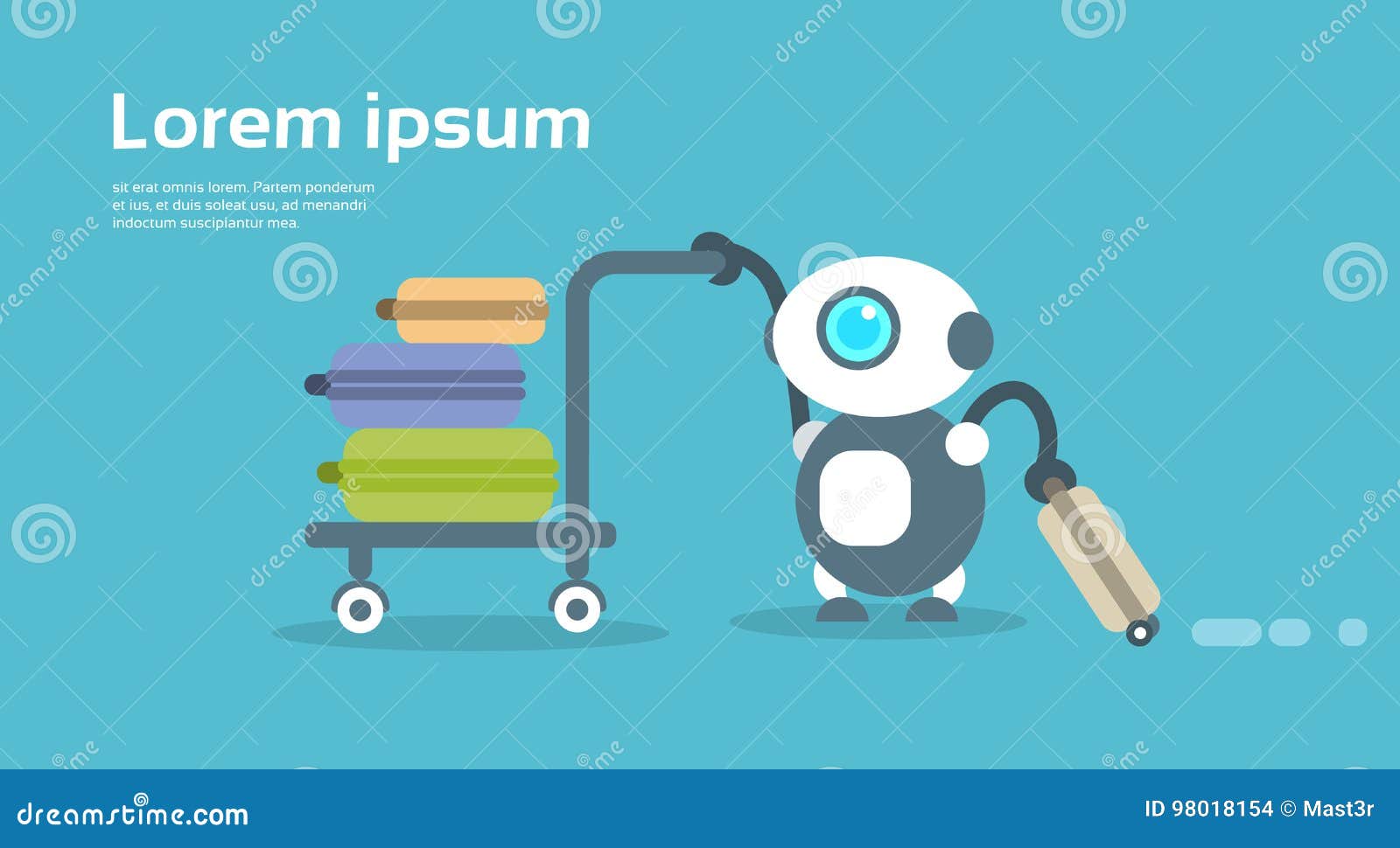 Modern Robot Porter Artificial Intelligence Technology Concept Stock ...