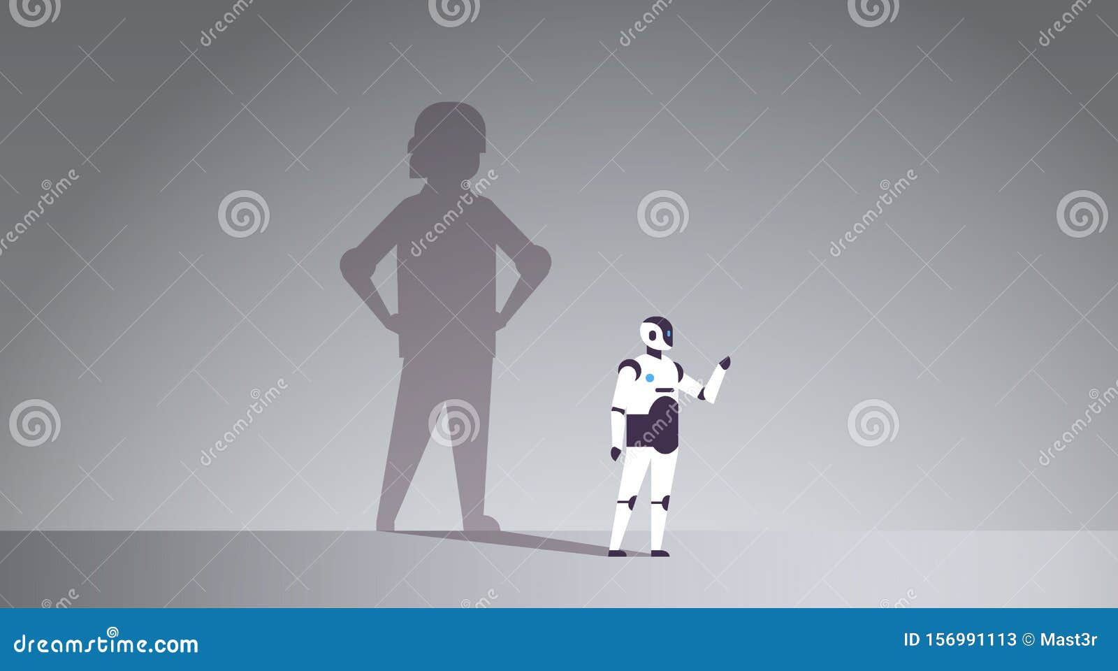 Modern Robot with Shadow of Human Artificial Intelligence Technology ...